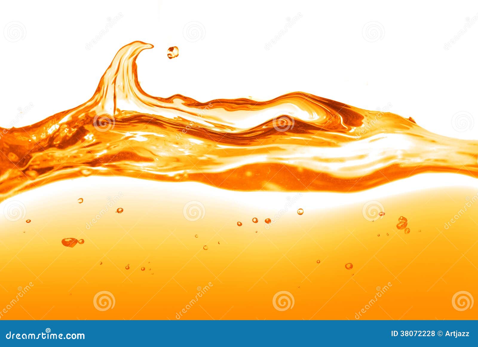 Orange Water Splash Isolated on White Stock Photo - Image of drink ...