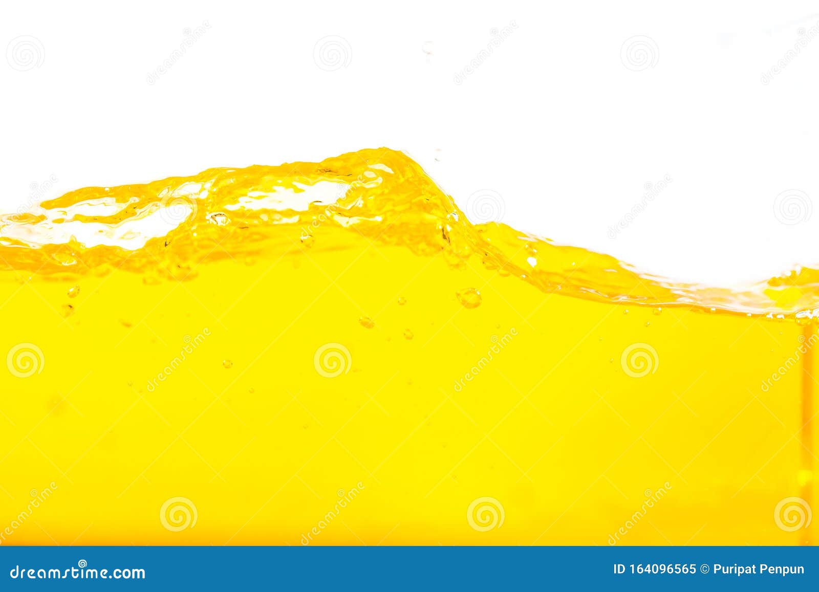 Orange Water Surface Splash and Bubbles Stock Image - Image of flow ...