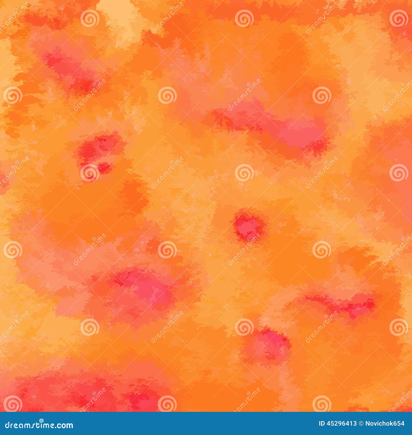 Orange Watercolor Paint Background Stock Vector - Illustration of frame ...