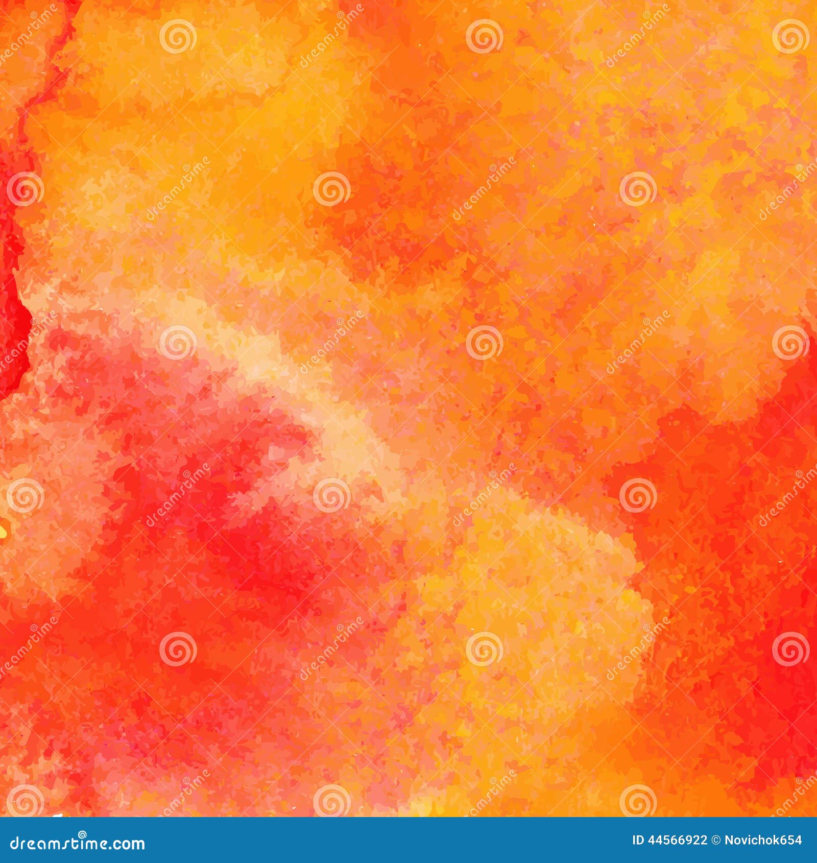 Orange Watercolor Paint Background Stock Vector - Illustration of hand ...