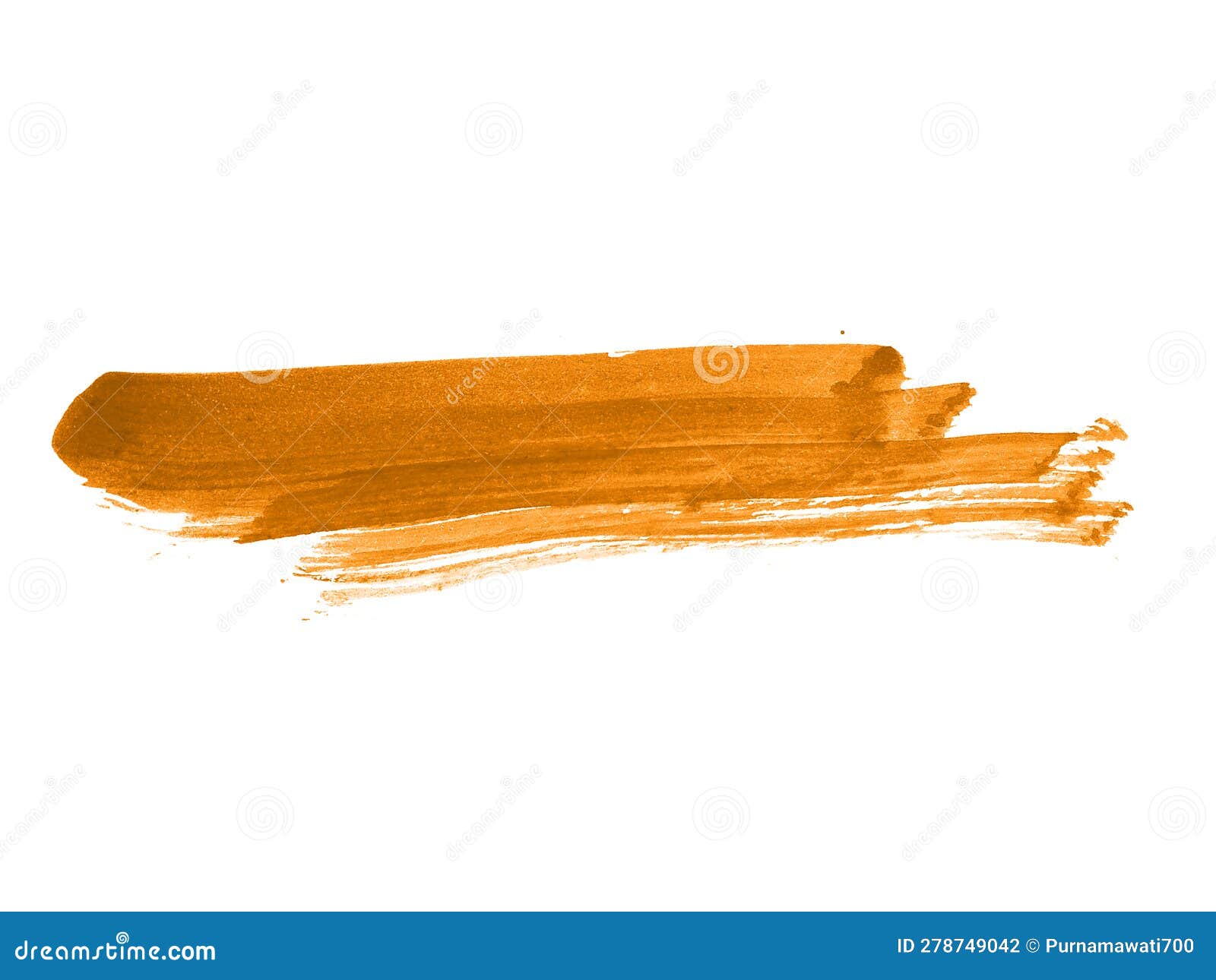 Orange Watercolor Scribble Texture. Abstract Watercolor on White ...