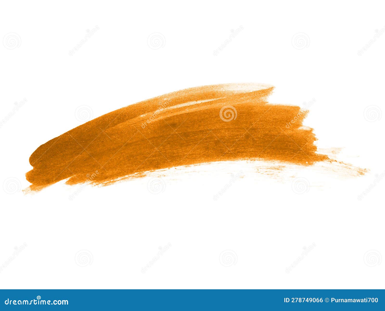 Orange Watercolor Scribble Texture. Abstract Watercolor on White ...