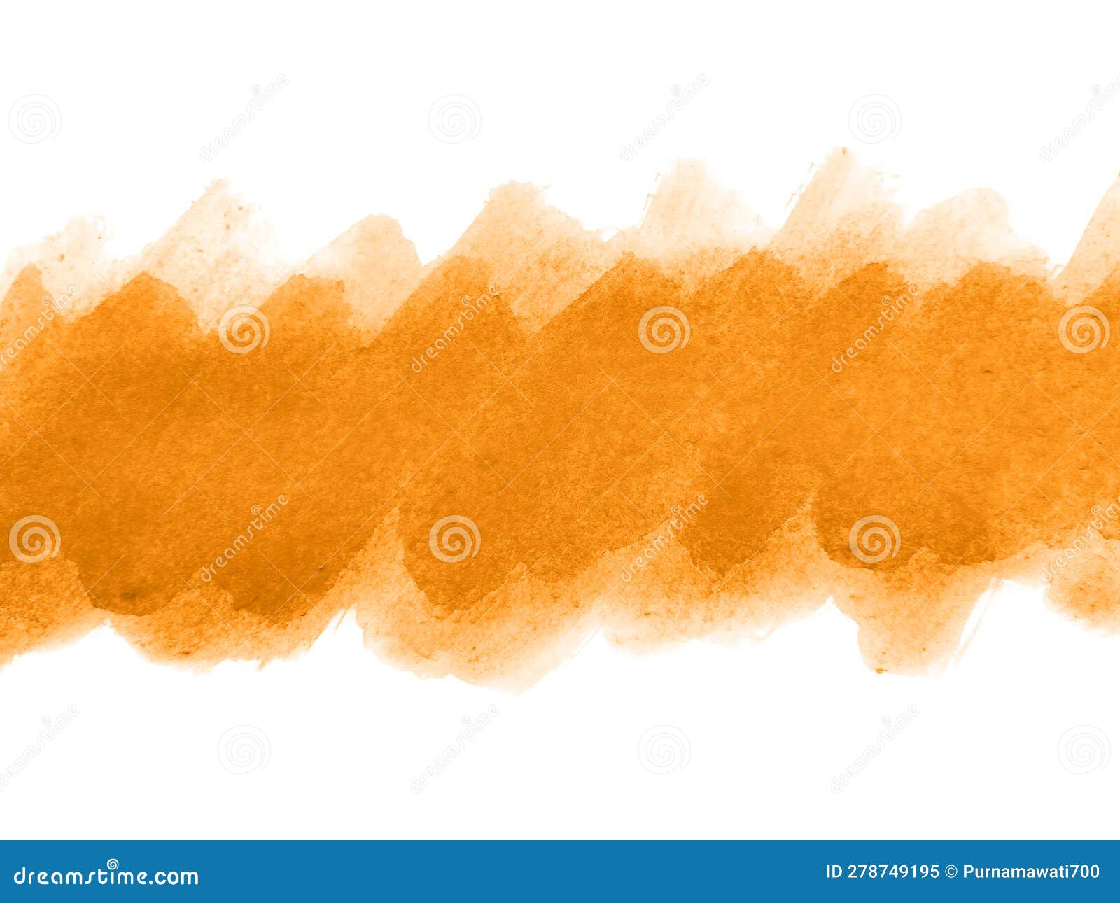 Abstract Watercolor on White Background. Orange Watercolor Scribble ...
