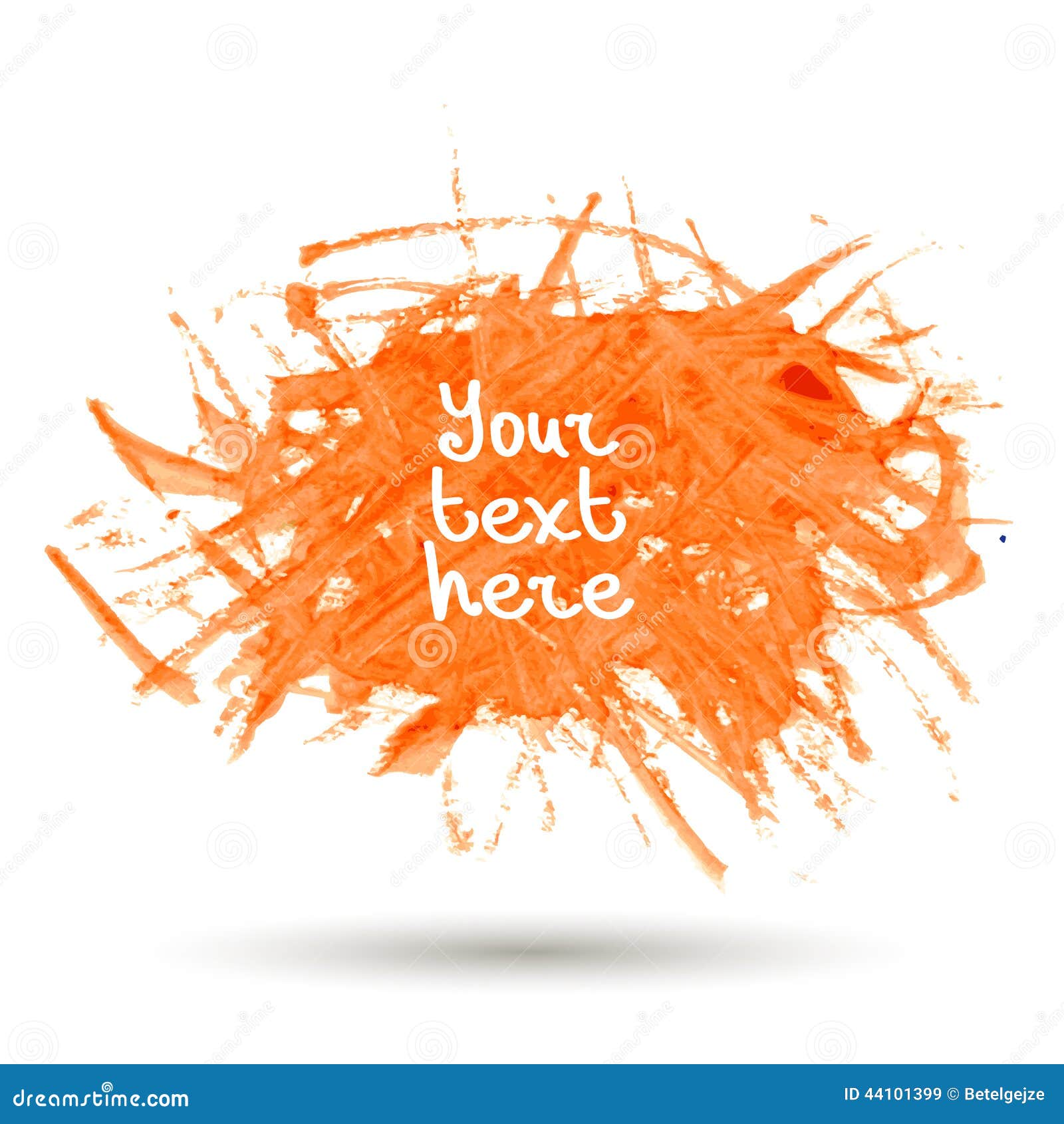 Orange Watercolor Splatter Vector Background Stock Vector ...