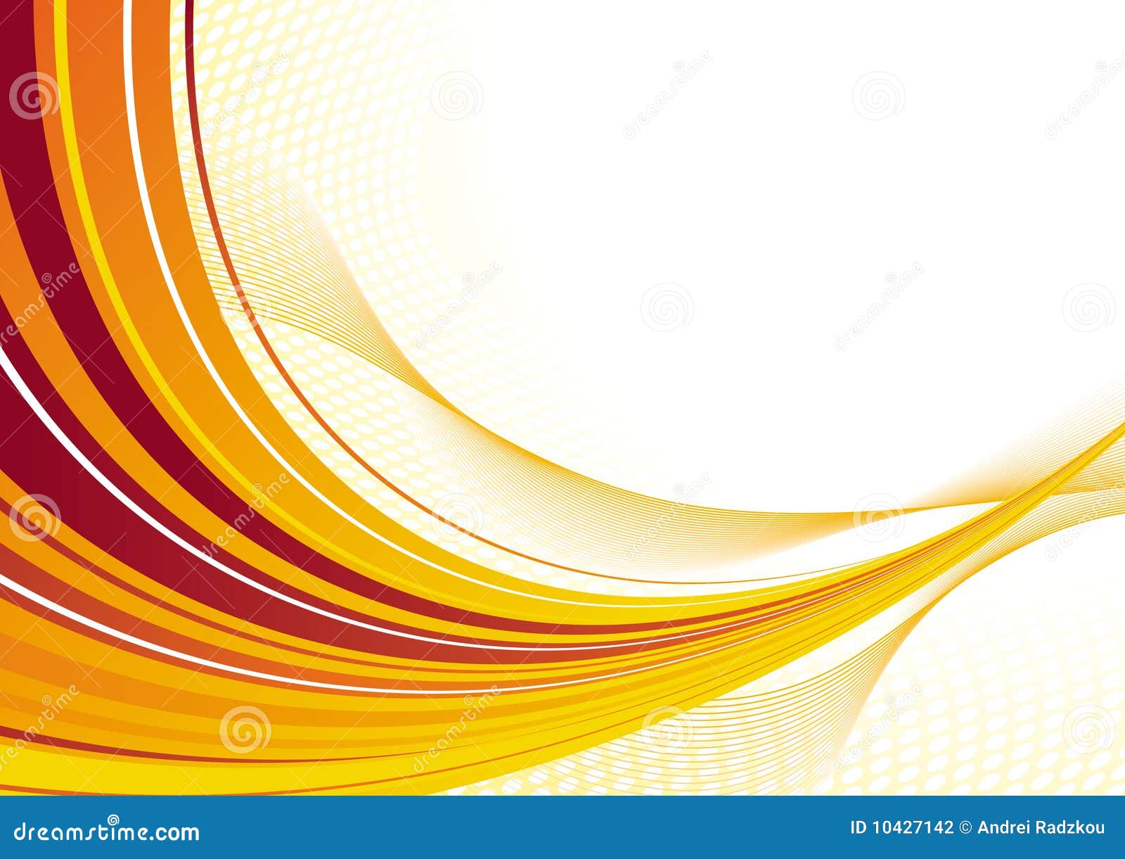 Orange wave stock vector. Illustration of flowing, space - 10427142