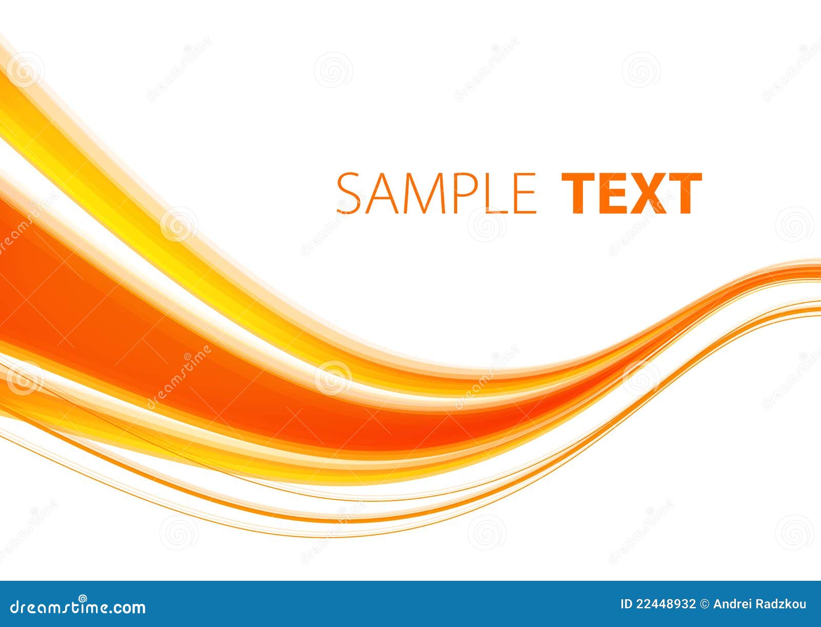 Orange wave stock vector. Illustration of elegant, abstract - 22448932