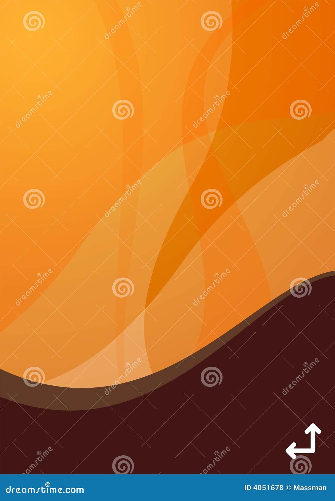 Orange wave background stock illustration. Illustration of background ...