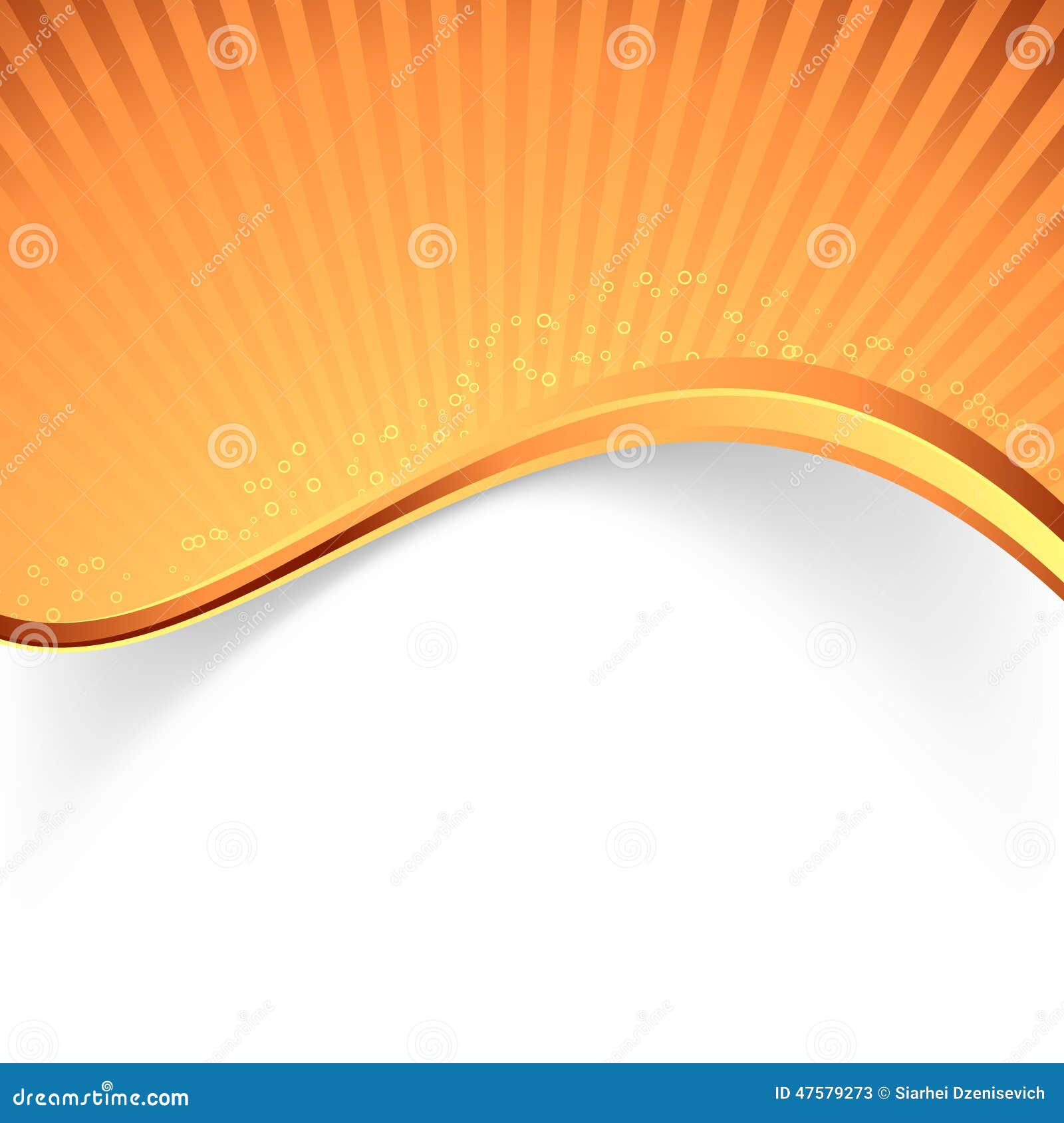 Orange Wave Bright Solar Background Stock Vector - Illustration of ...