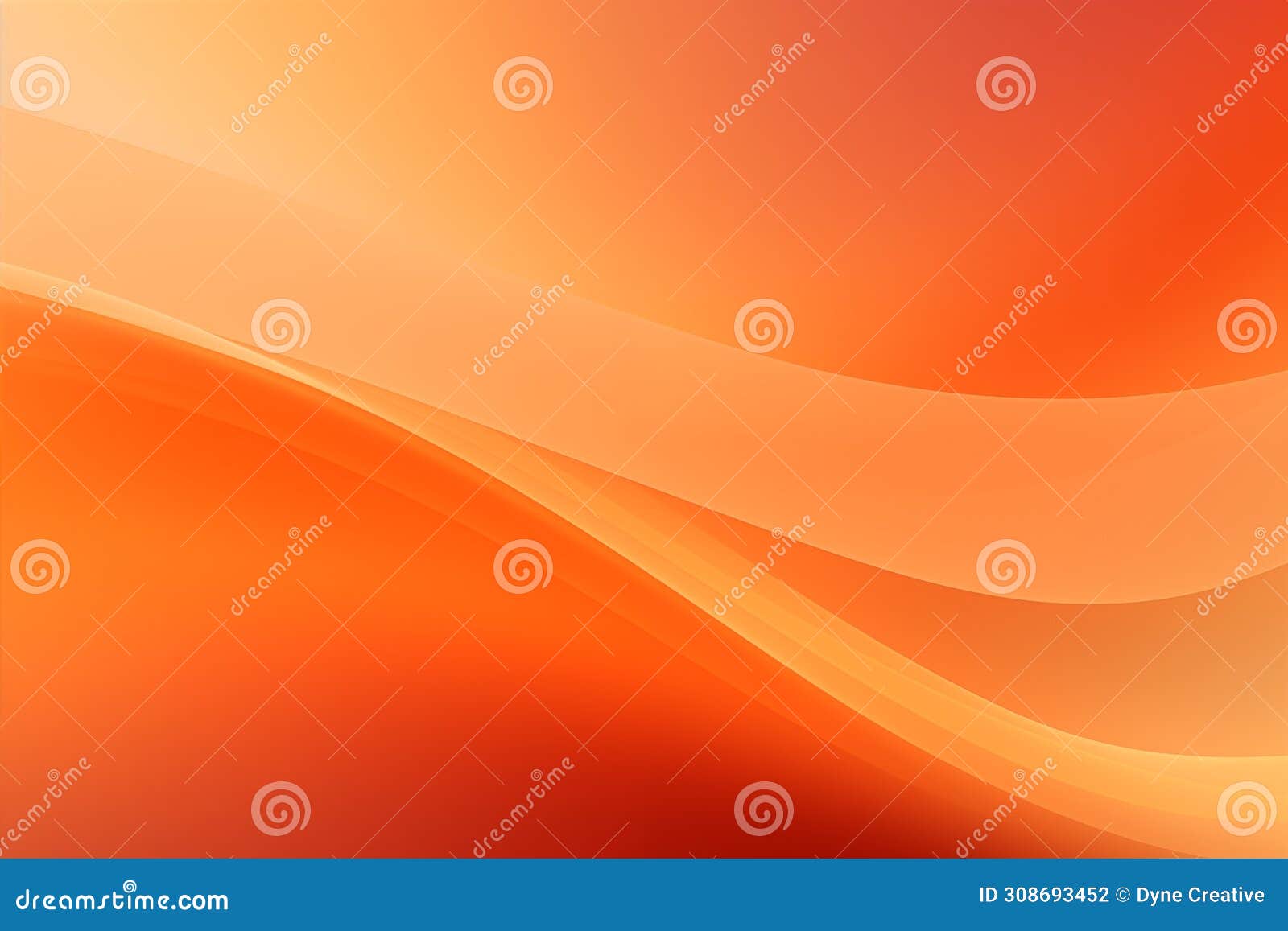 Orange Wave Gradient Background. Curve Futuristic Banner Stock ...