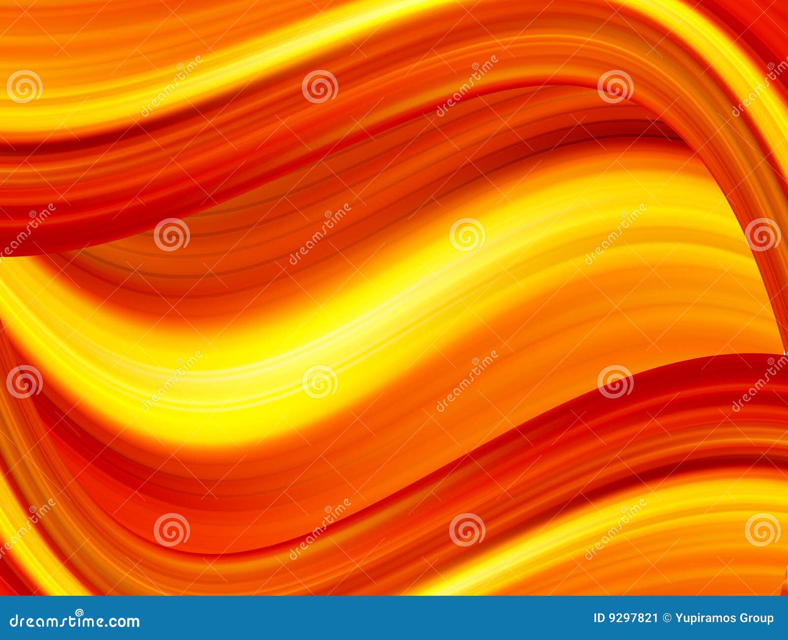 Orange waves stock illustration. Illustration of energy - 9297821