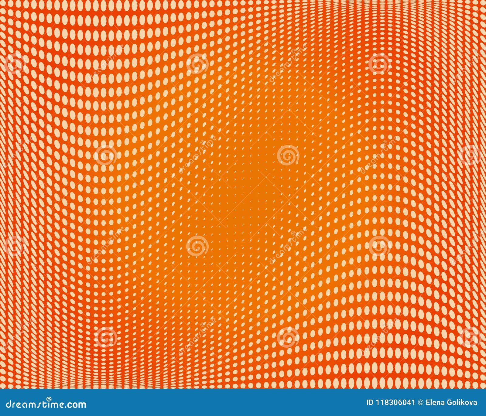 Orange Wavy Halftone Background Stock Vector - Illustration of halftone ...