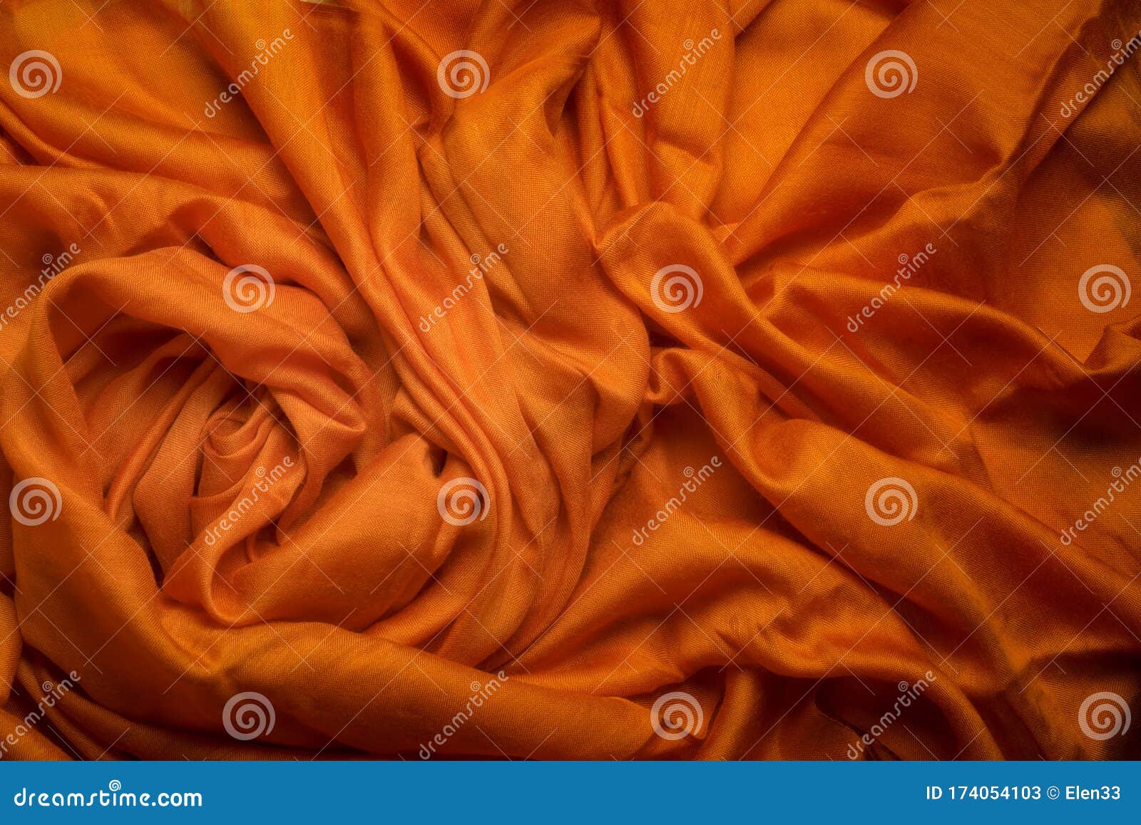 Orange wavy linen drapery stock image. Image of canvas - 174054103