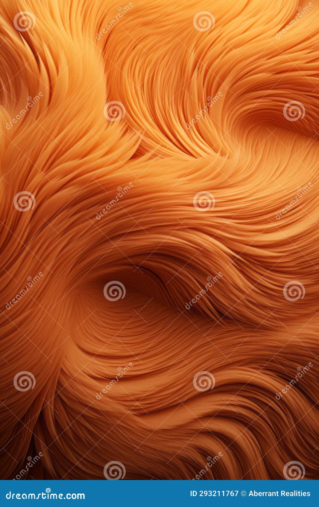 An Orange Wavy Pattern on a Black Background Stock Illustration ...