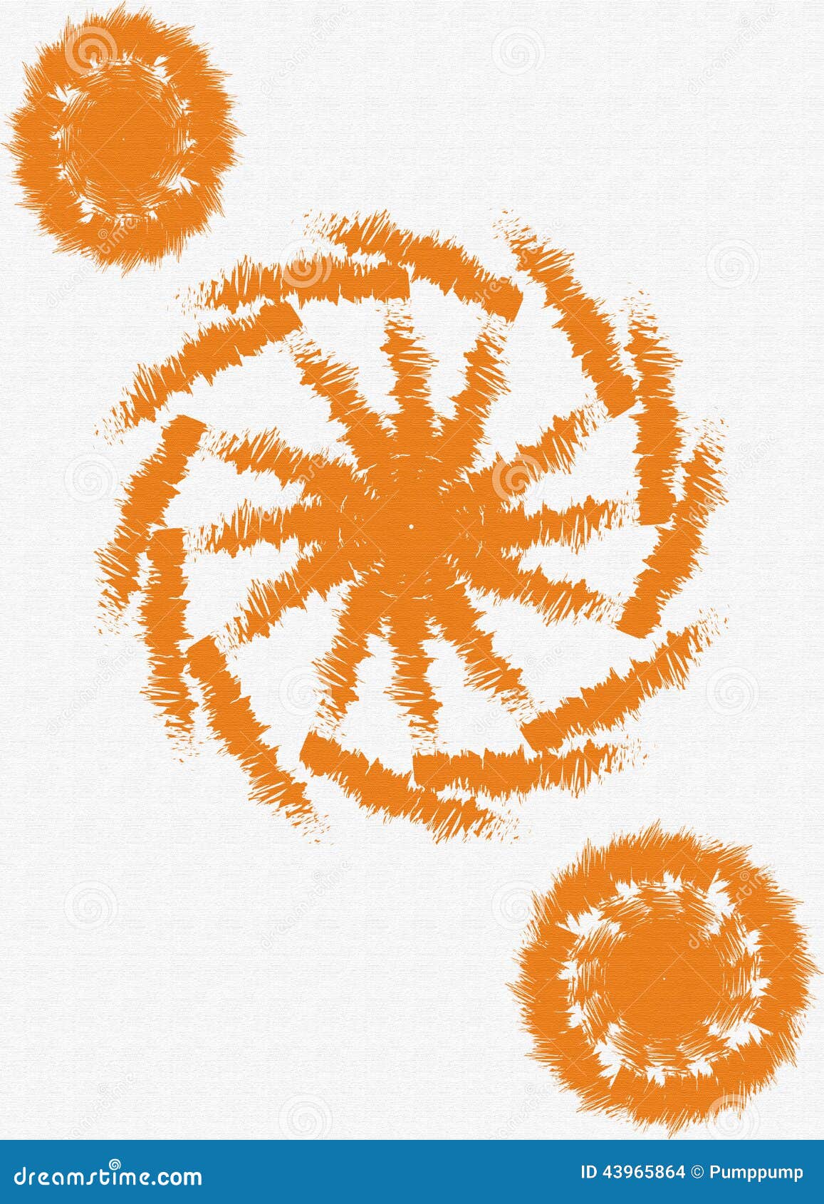 Orange Wheel Ring Donut Circular Geometric Shape Frame Grung Texture ...