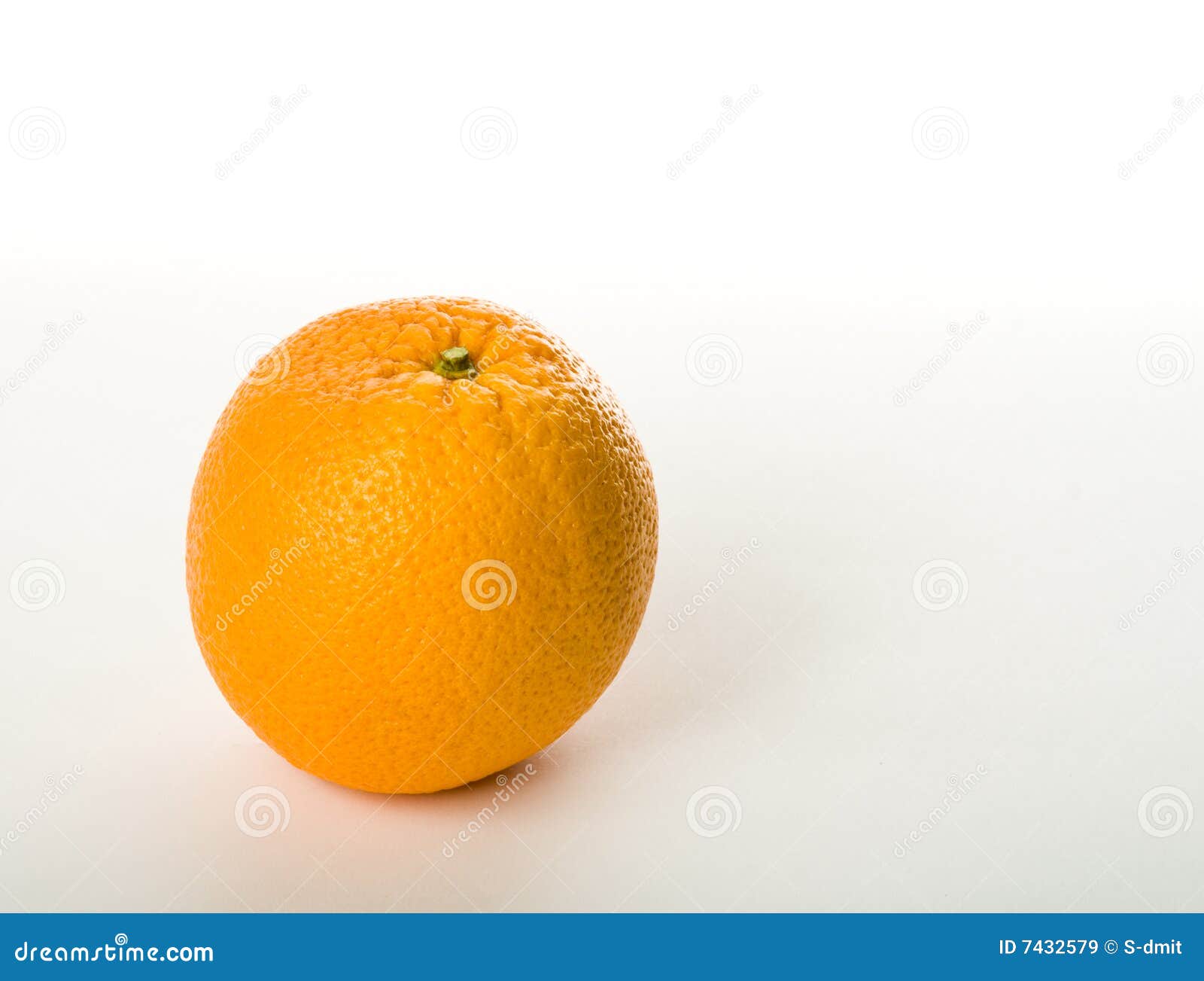 Orange on white background stock image. Image of object - 7432579