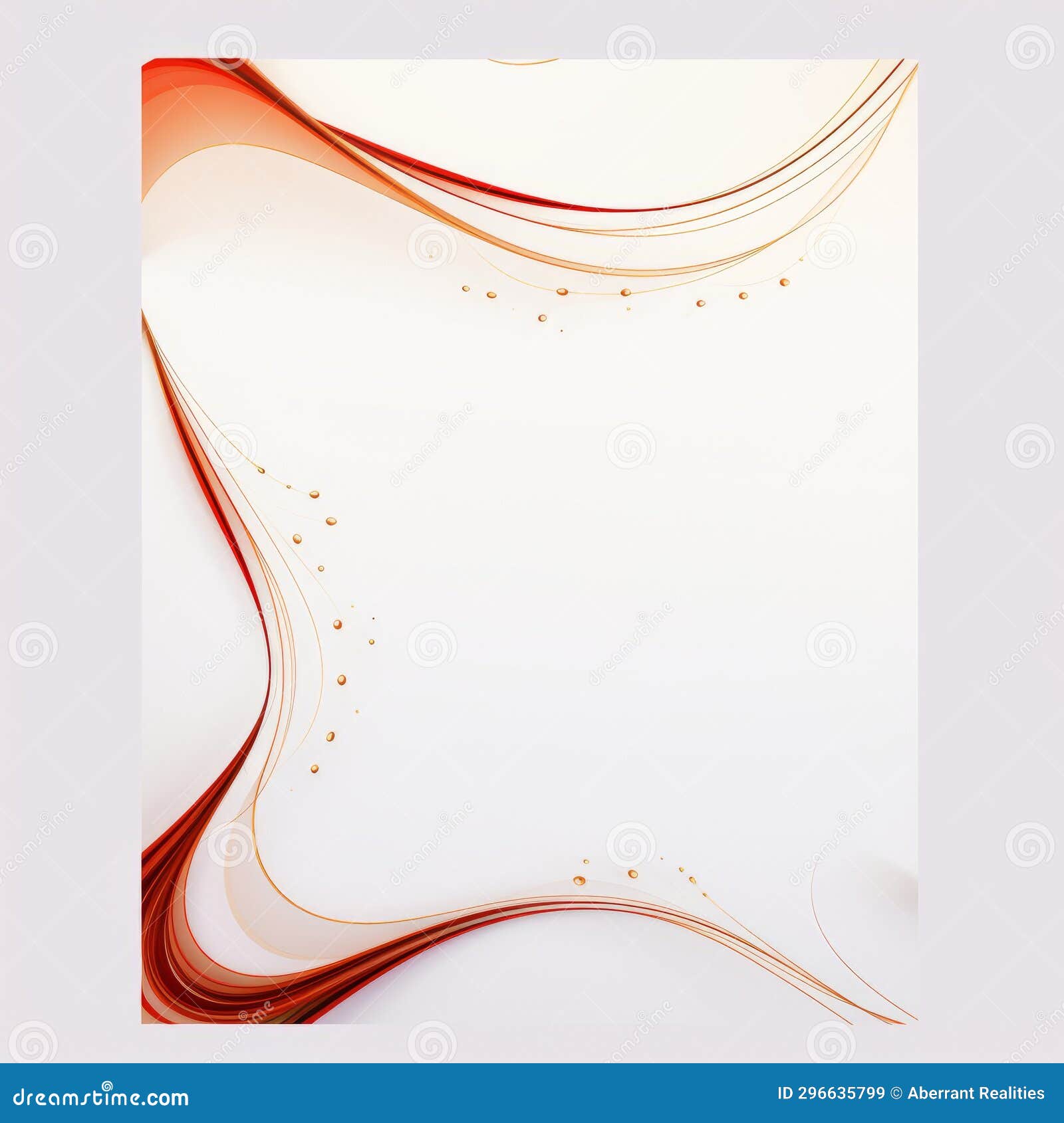 An Orange and White Background with an Abstract Design Stock ...