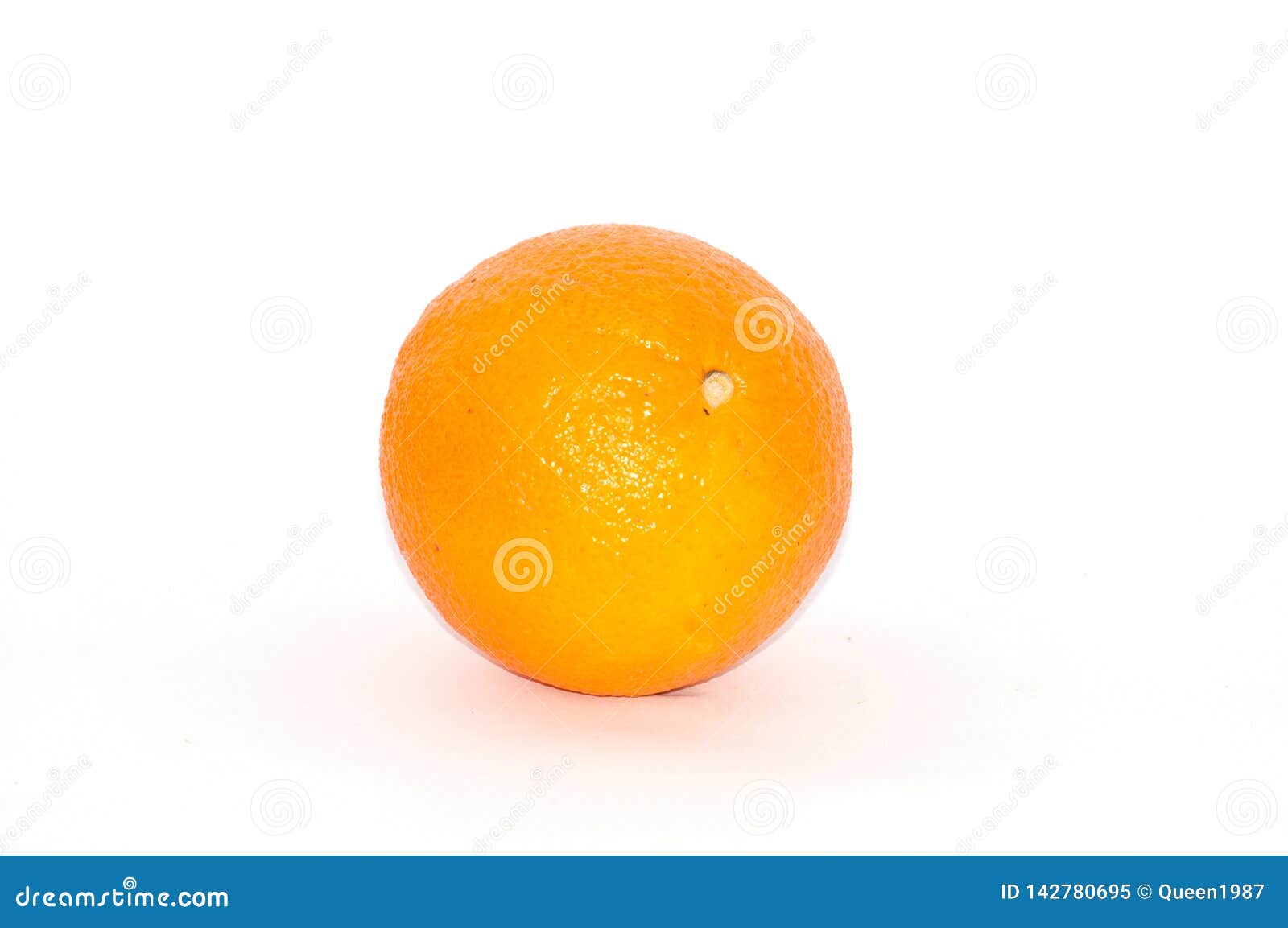 Orange On White Background Close Up Side View Stock Image - Image of ...