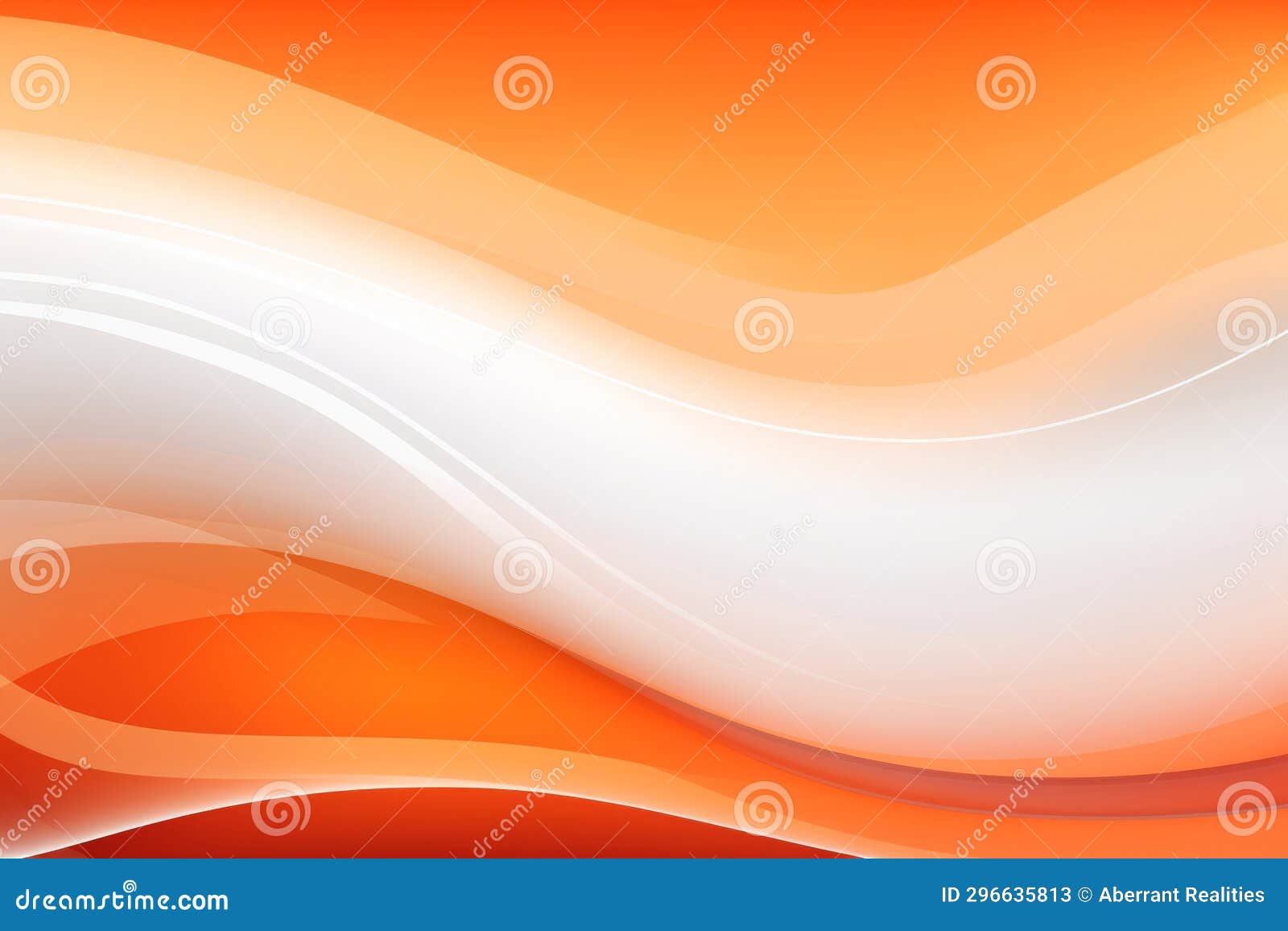 An Orange and White Background with Wavy Lines Stock Illustration ...