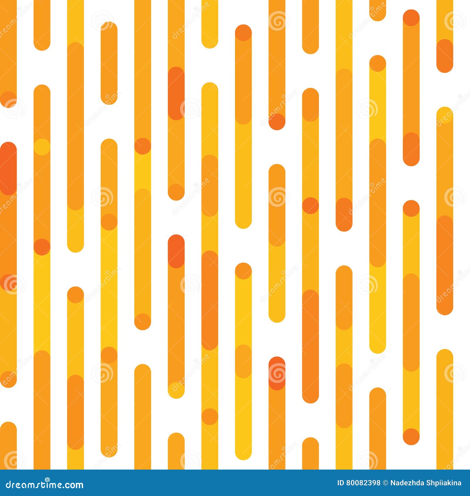 Orange and White Pattern. Vector Seamless Orange and White Pattern ...