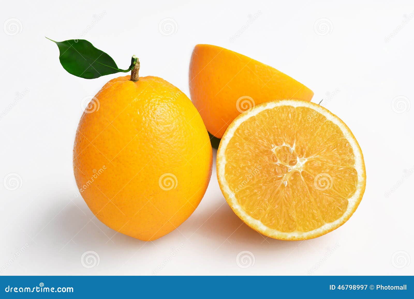 An Orange Whole and Split,Navel Orange,Creative Poster Stock Image ...