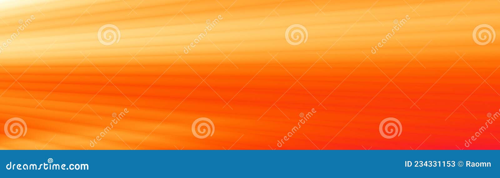 Orange Widescreen Header Abstract Summer Design Stock Illustration ...