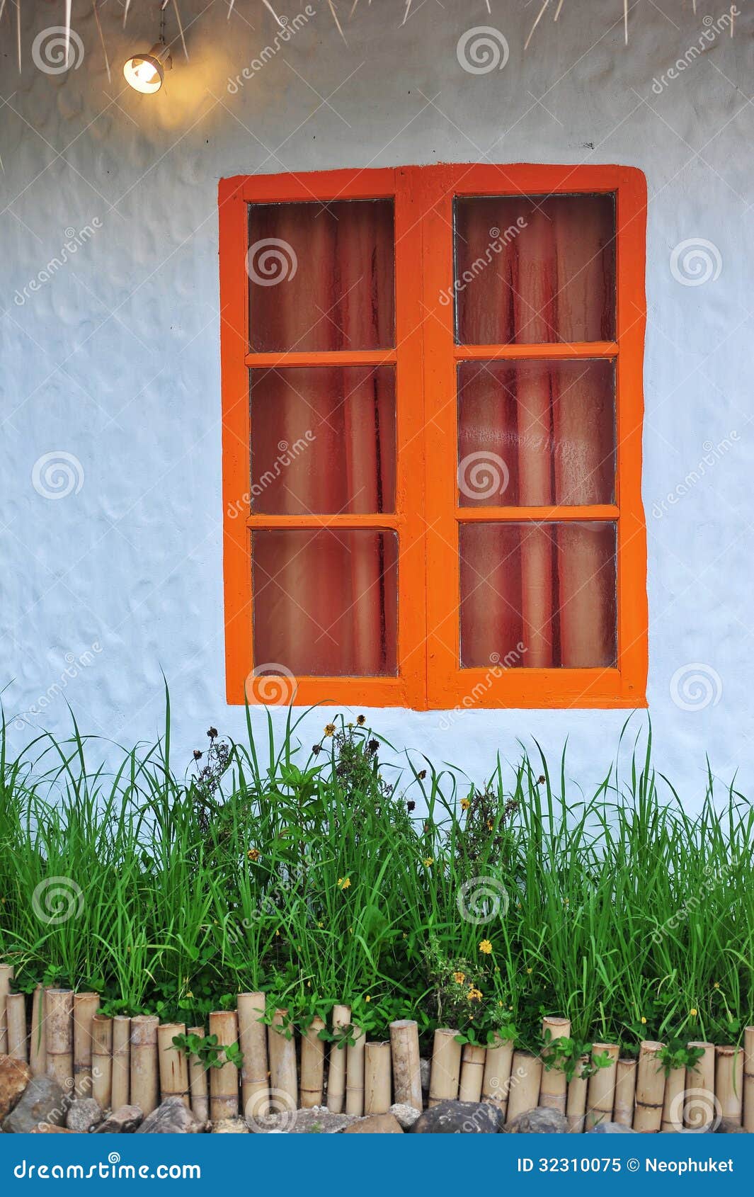 Orange Window stock image. Image of decoration, open - 32310075