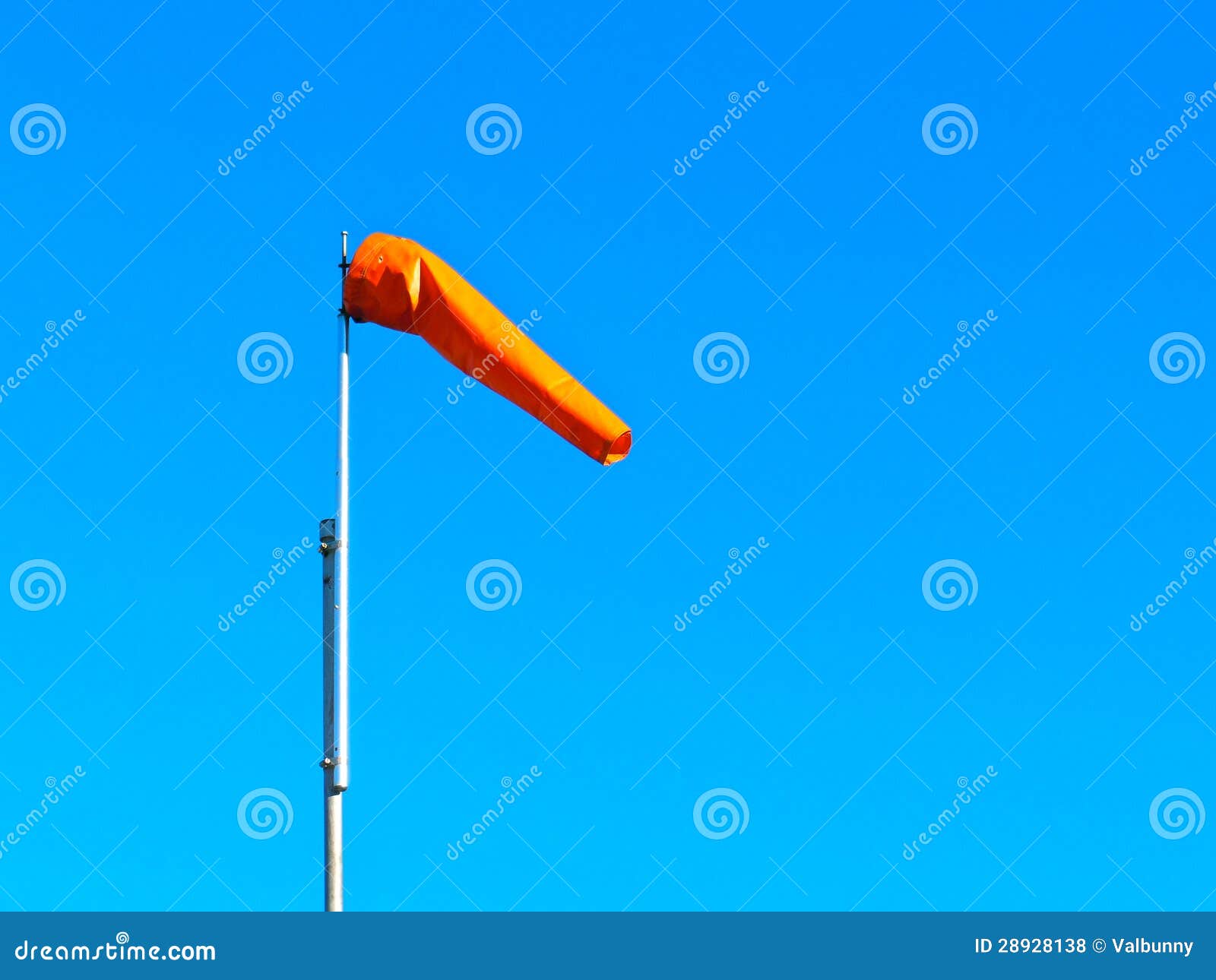 Orange Windsock stock photo. Image of meteorology, indicator - 28928138