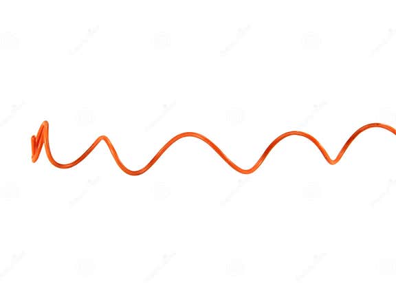 Orange Wire Cable of Usb and Adapter Isolated on White Background ...