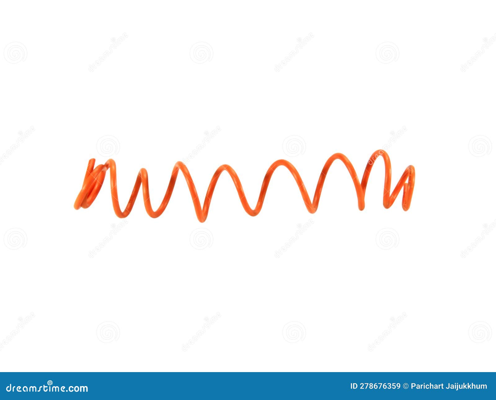 Orange Wire Cable of Usb and Adapter Isolated on White Background ...