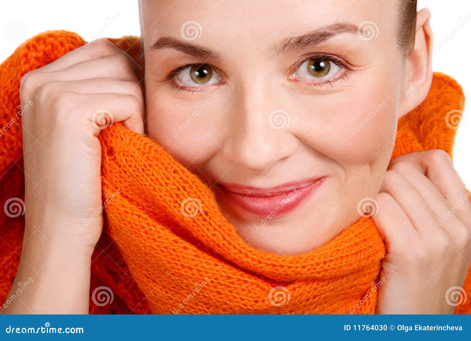 Orange wool stock photo. Image of young, skin, friendly - 11764030