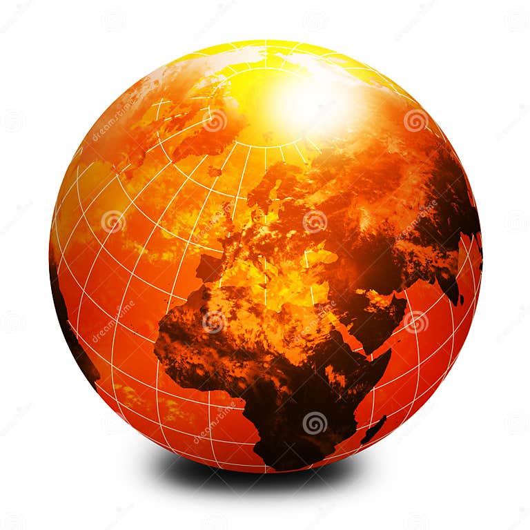 Orange world globe stock illustration. Illustration of designs - 5582186
