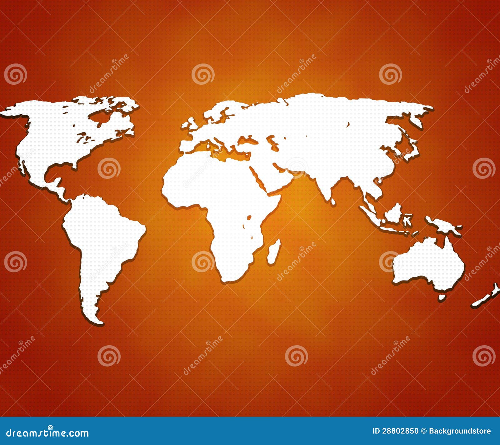 Orange World Map Background Stock Illustration - Illustration of paper ...