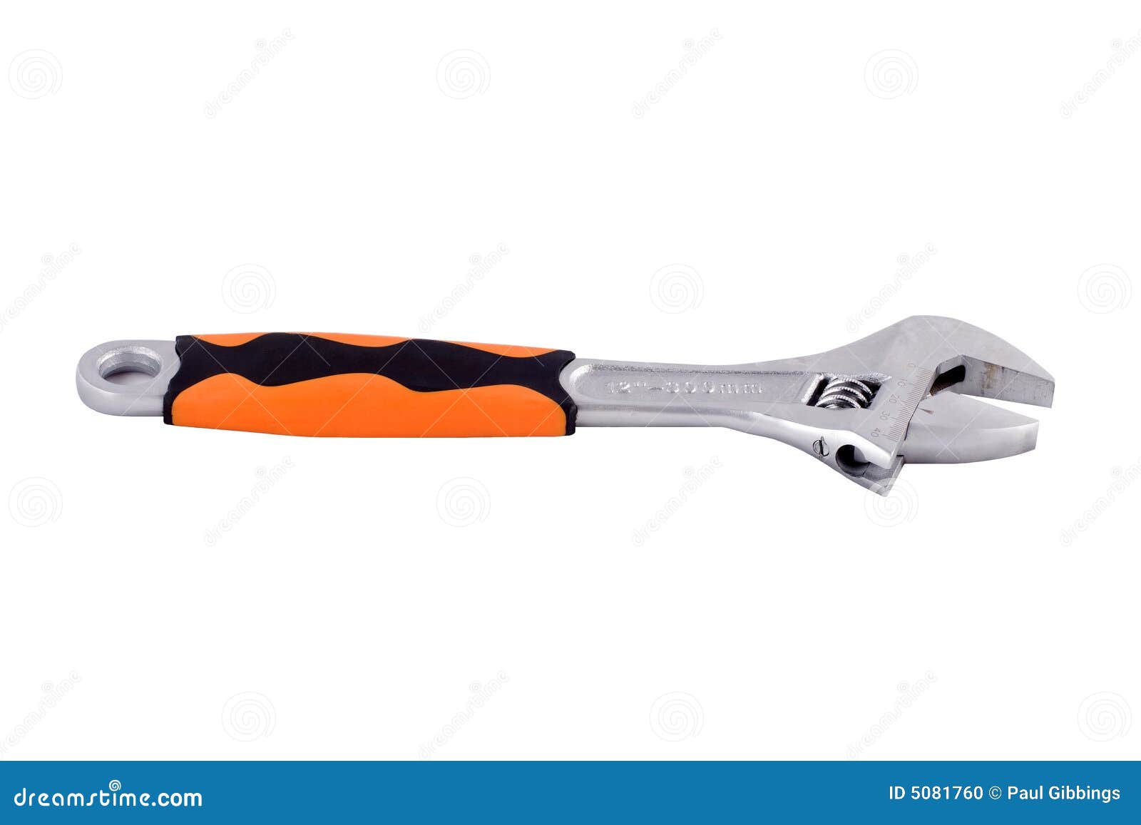 Orange wrench stock photo. Image of tool, orange, wrench - 5081760
