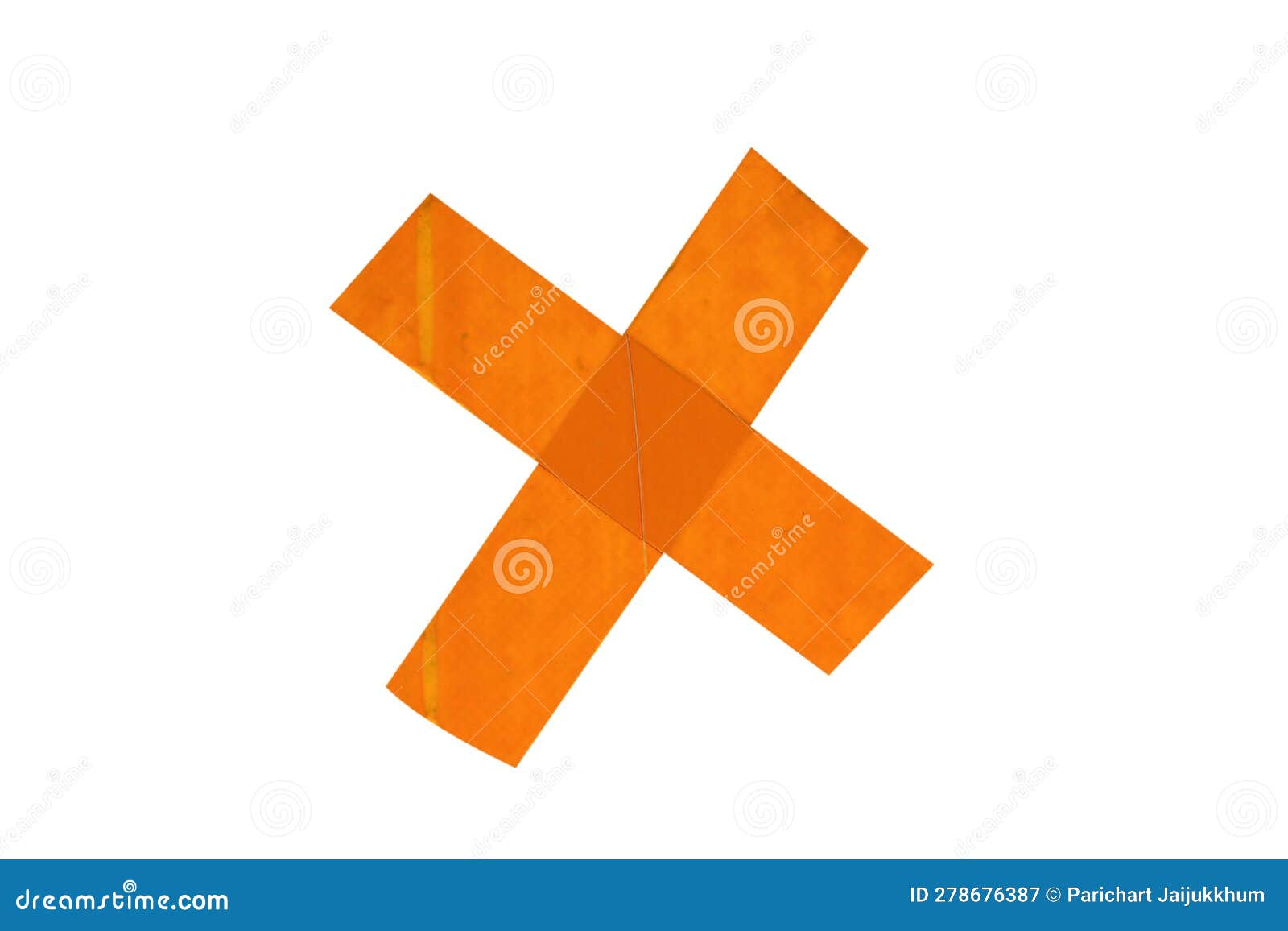 Orange Wrong Sign, Do Not Paste on the Wall, Made of Scotch Tape ...