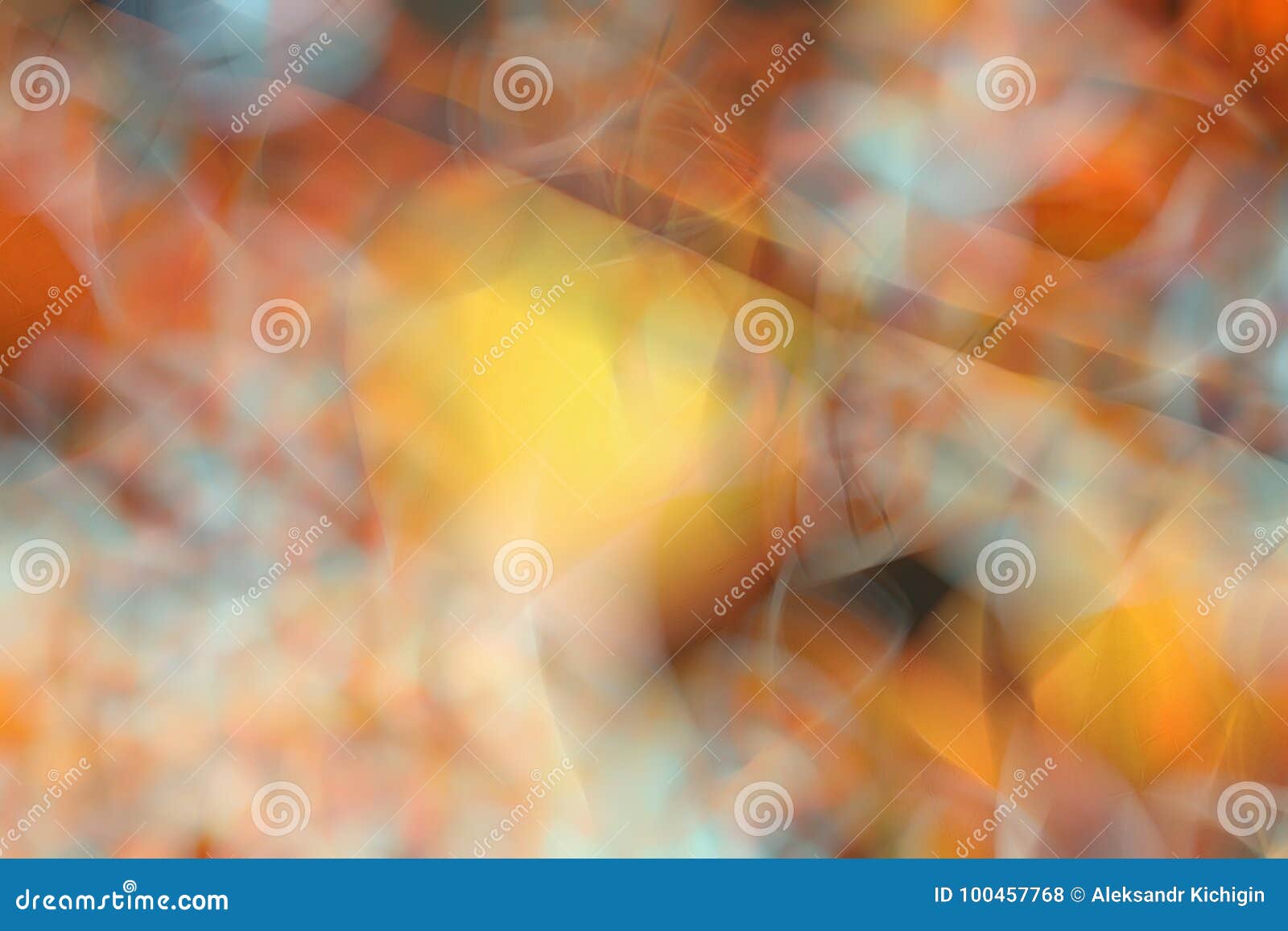 Orange Abstract Background Blurred Round Objects Stock Photo - Image of ...