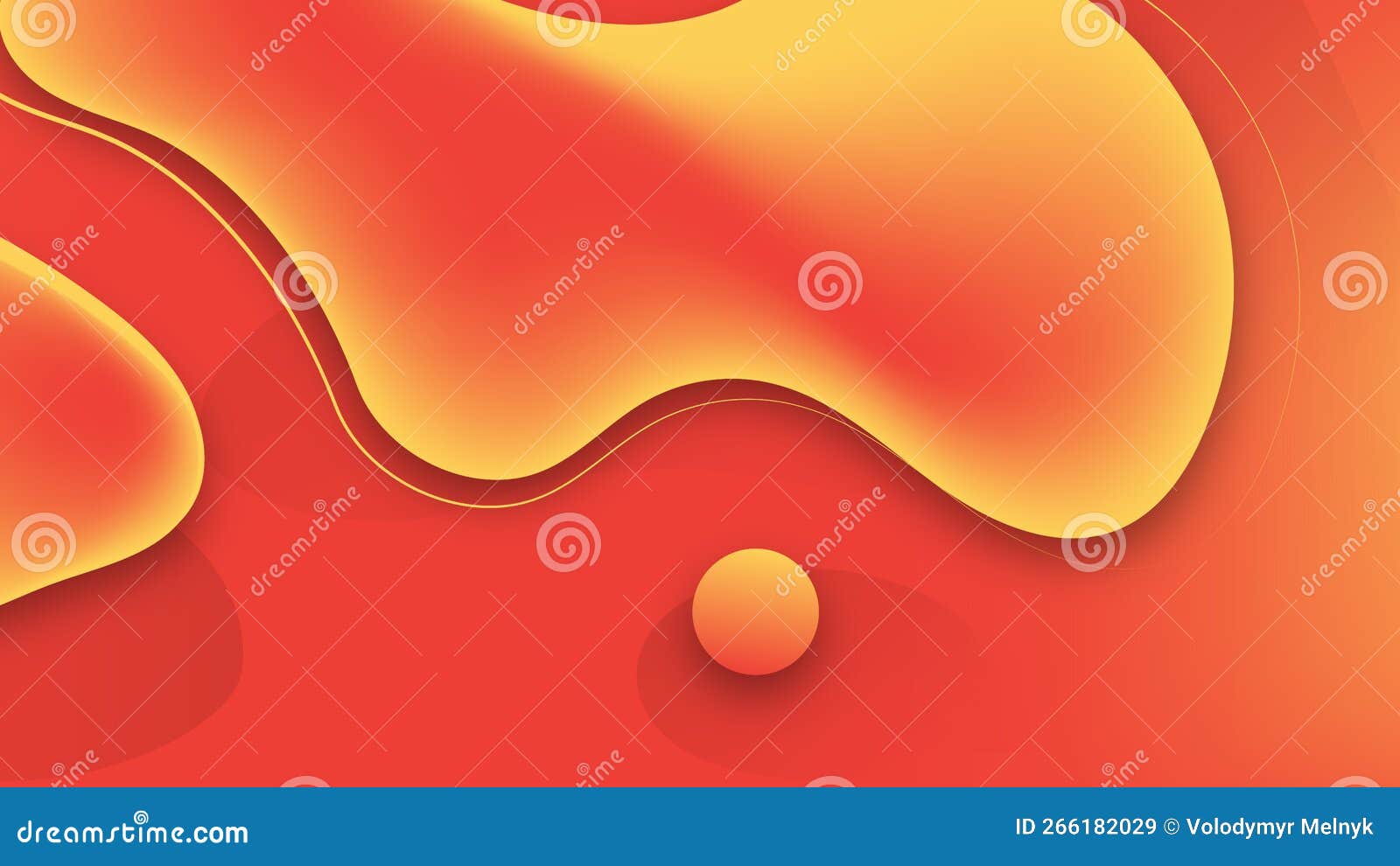 Orange Yellow Abstract Neon Color Design Minimalism Fluid Design