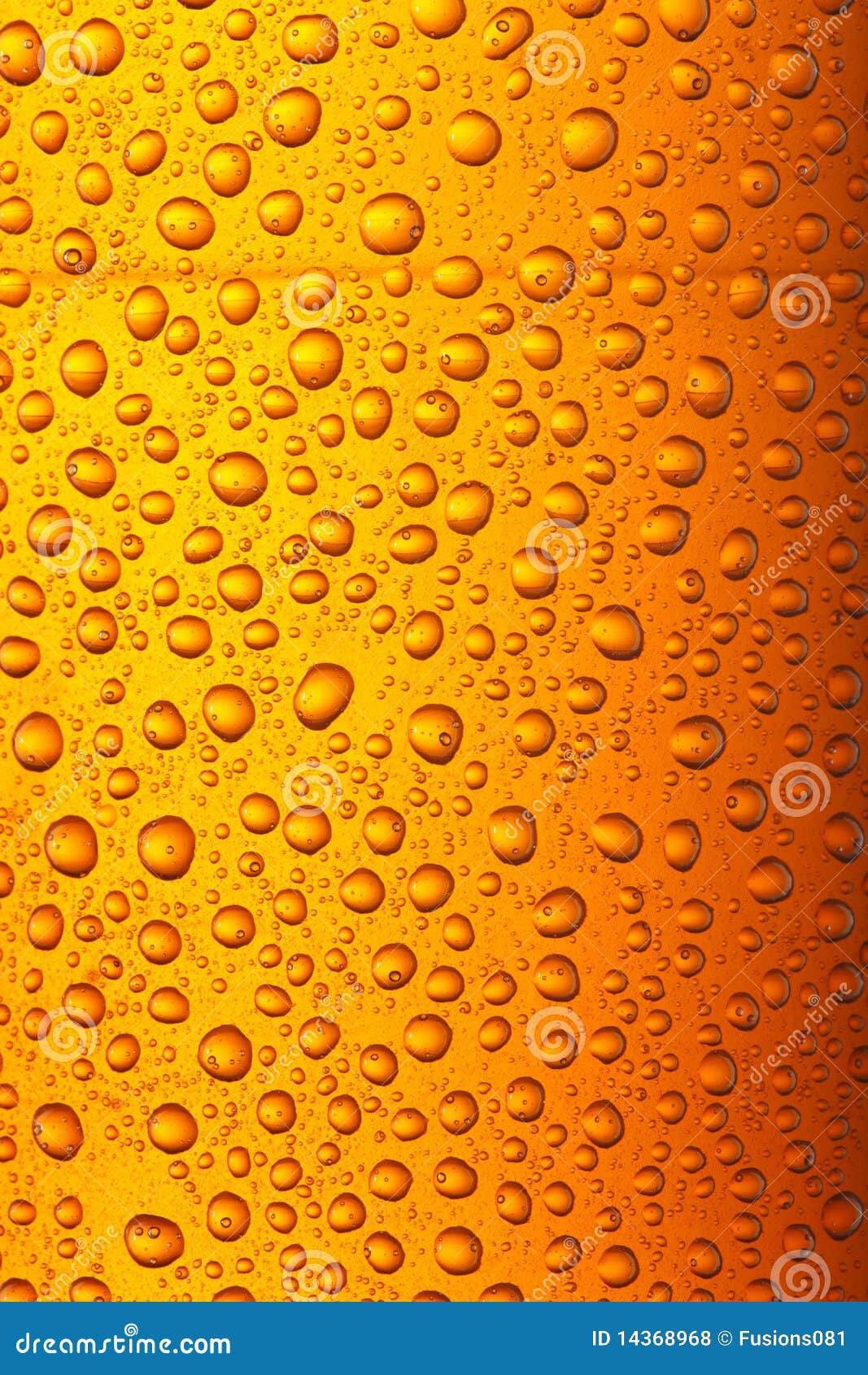 Orange Yellow Beer Droplets Stock Photo - Image of bubble, clear: 14368968
