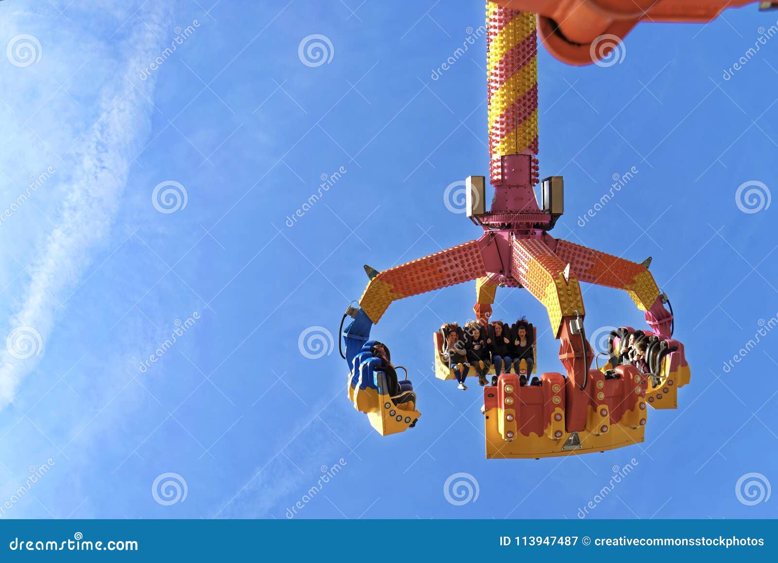 Orange And Yellow Carnival Ride-on Picture. Image: 113947487