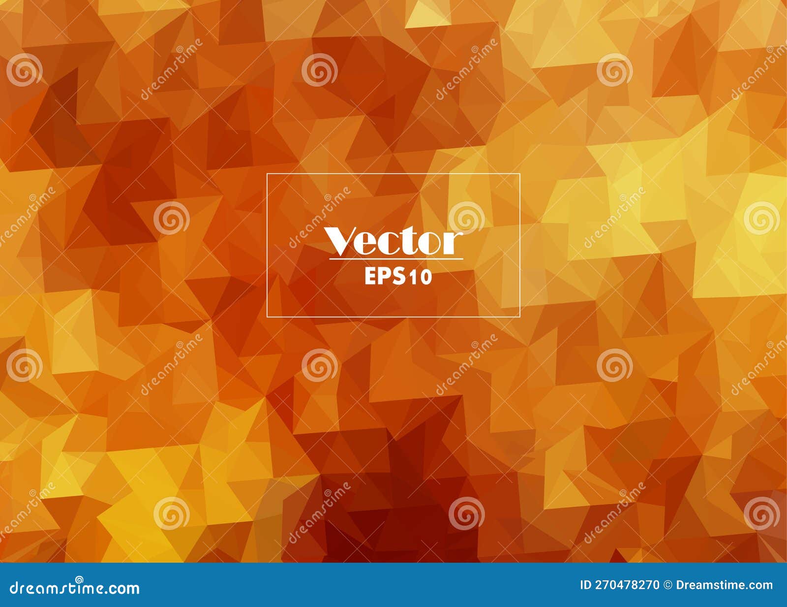 Orange-yellow Crystalline Surface Abstract Digital Vector Image ...