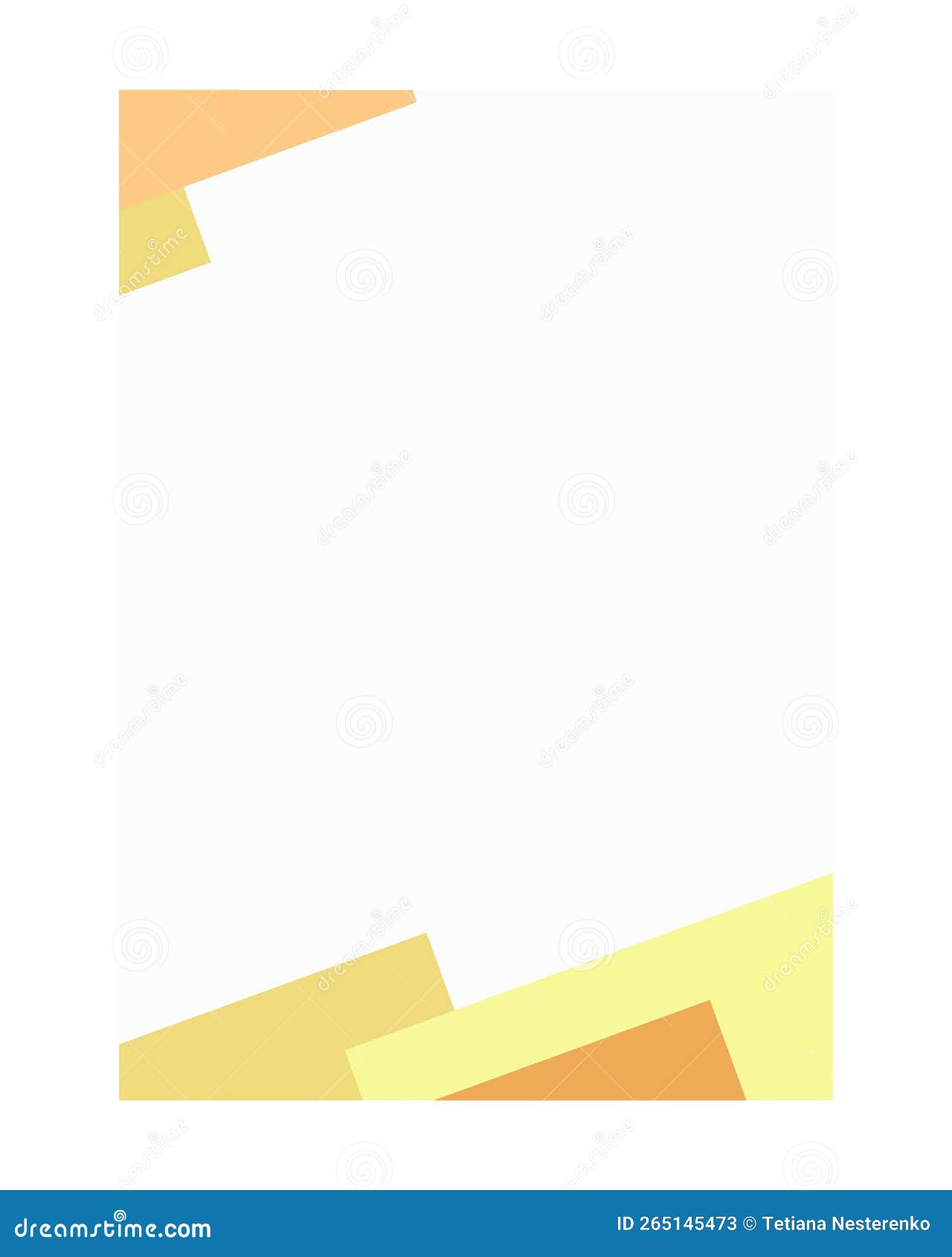 Orange and Yellow Decorative Layers Blank Worksheet Template Stock ...