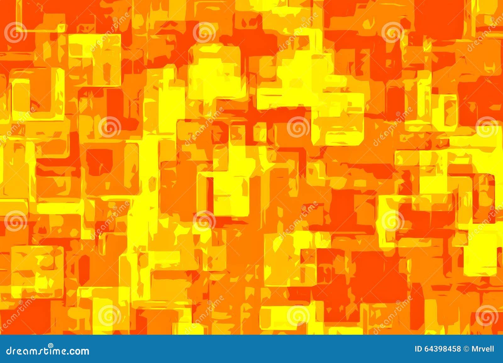 Orange and Yellow Drawing and Painting Abstract Stock Illustration ...