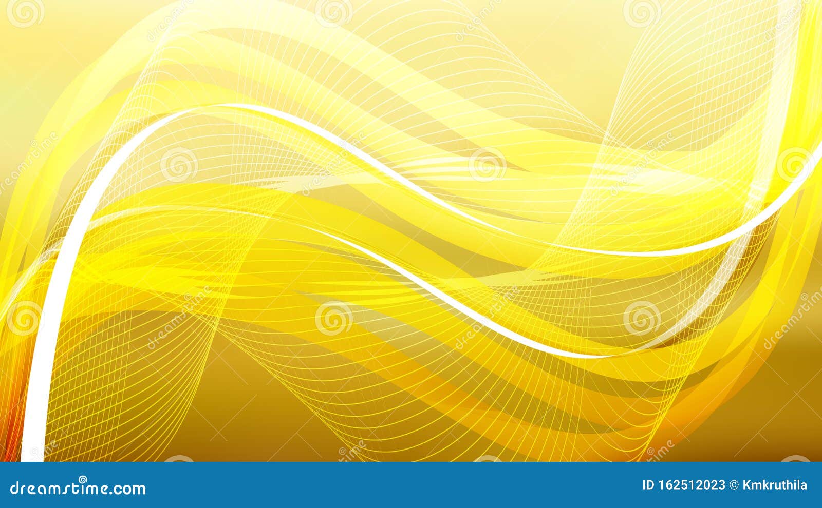 Orange and Yellow Flowing Curves Background Stock Vector - Illustration ...