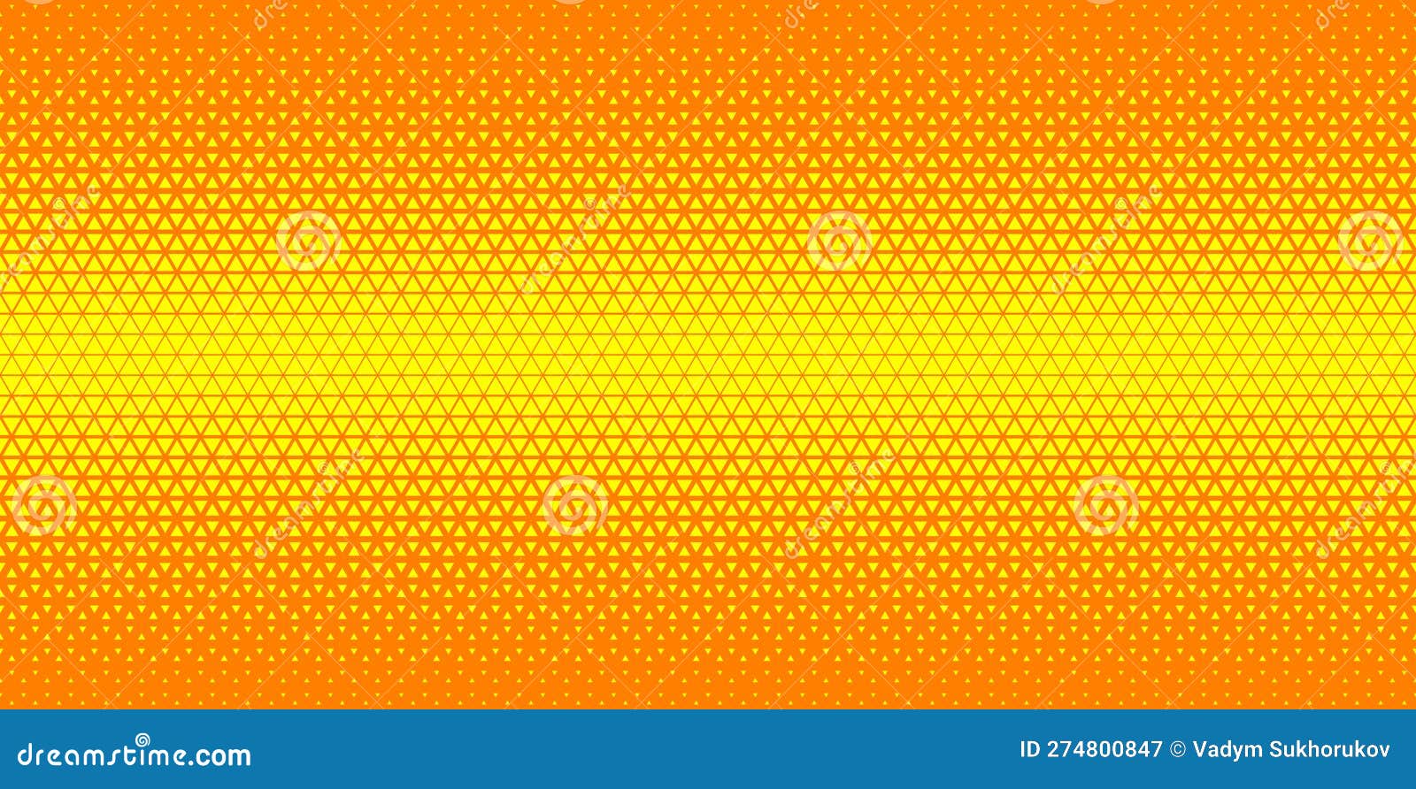 Orange Yellow Halftone Triangles Pattern. Abstract Geometric Gradient ...