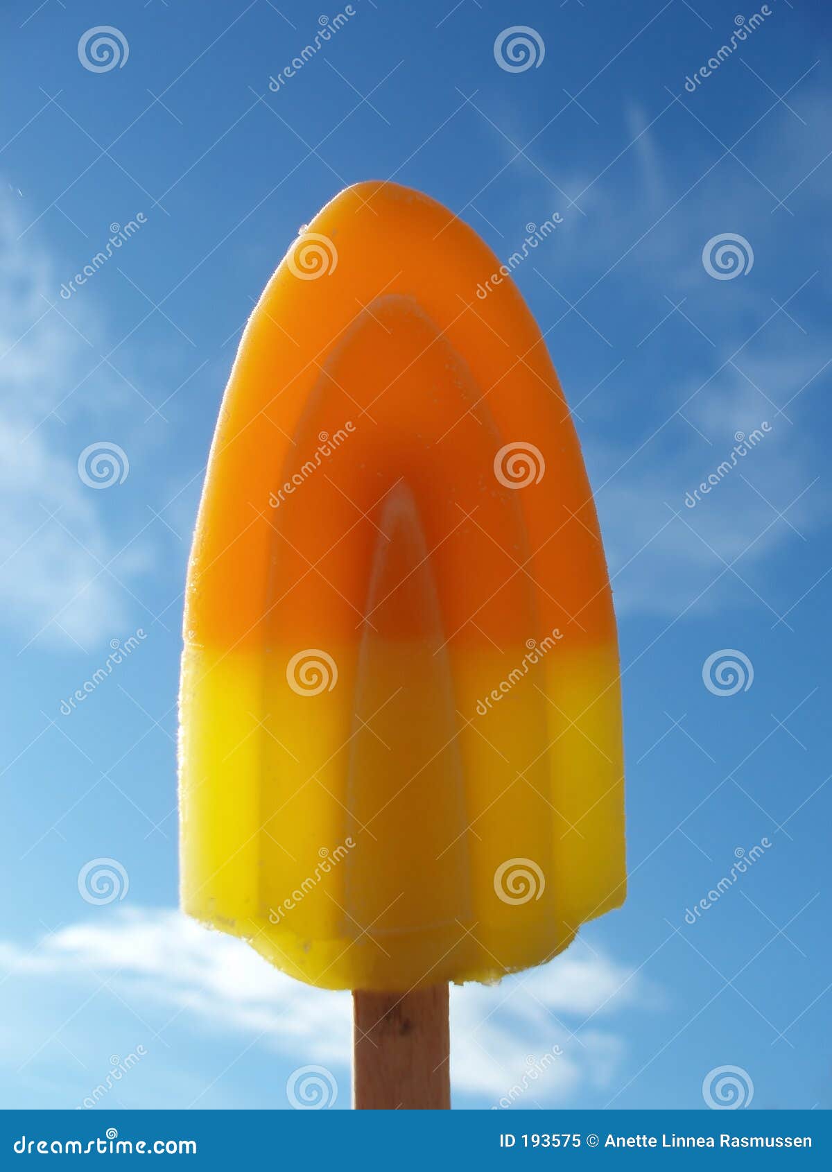 Orange and Yellow Ice Lolly Stock Image - Image of delicious ...