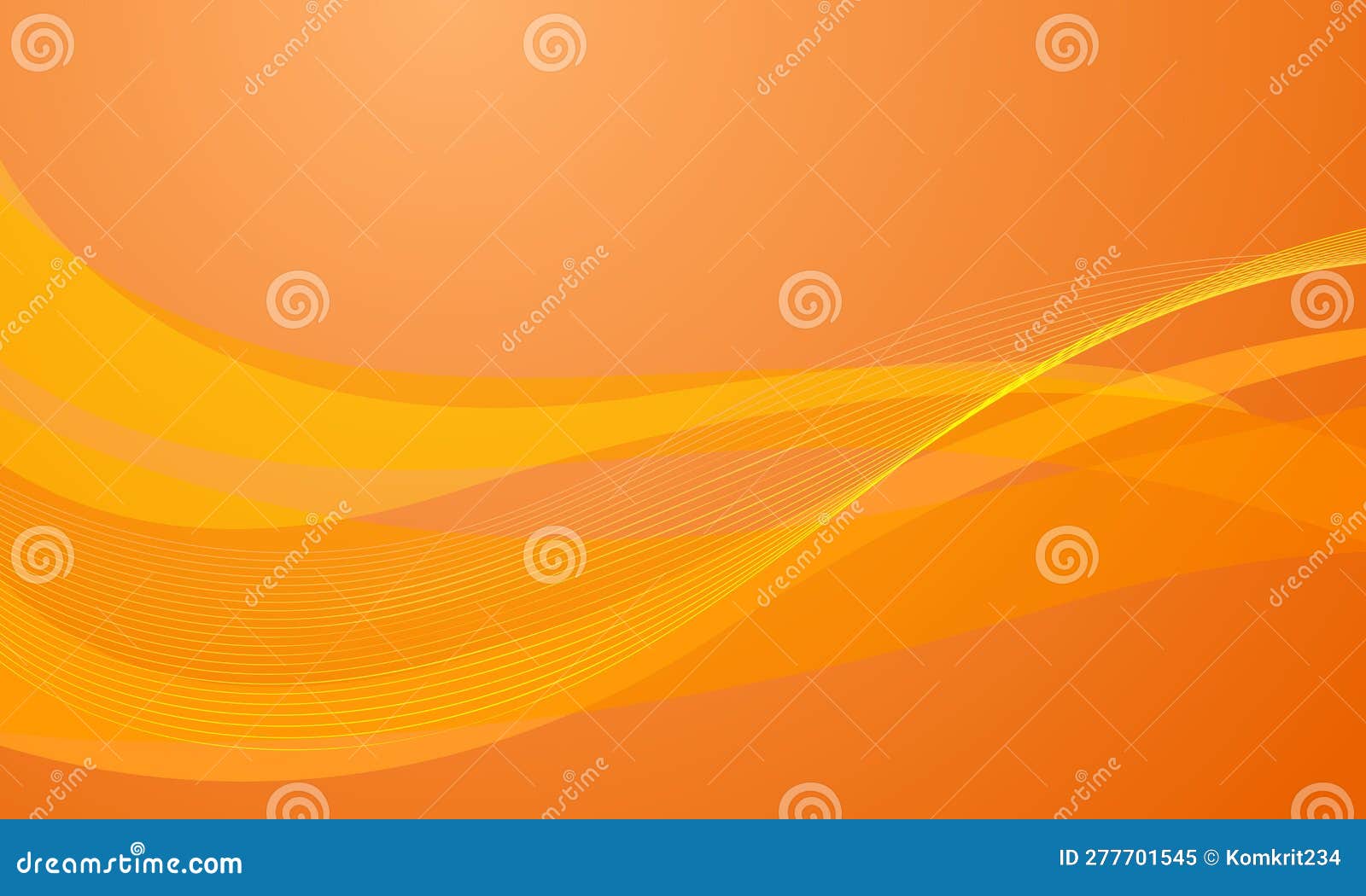 Orange Yellow Lines Curve Wave with Soft Gradient Abstract Background ...