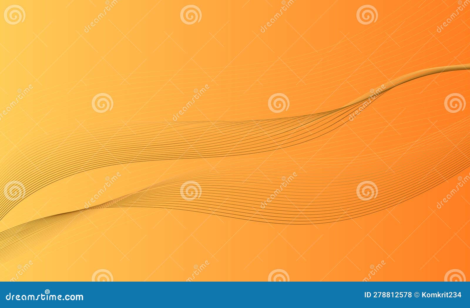 Orange Yellow Lines Curves Wave Abstract Background for Artwork Design ...