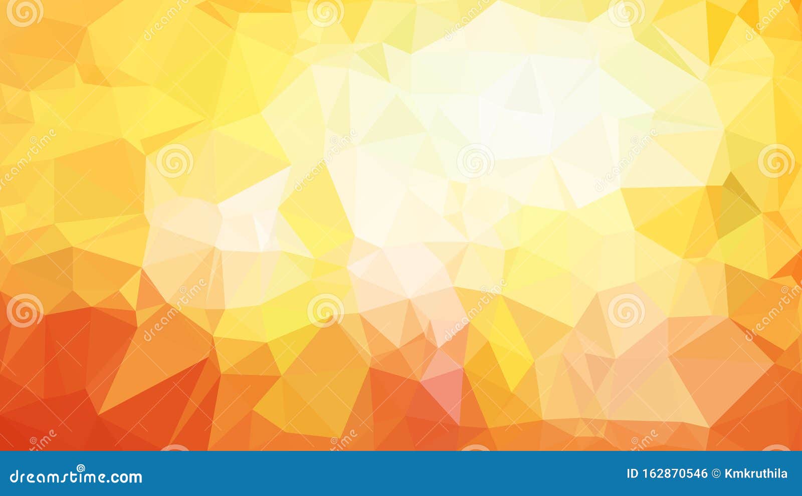 Orange And Yellow Polygonal Triangular Background Vector Illustration