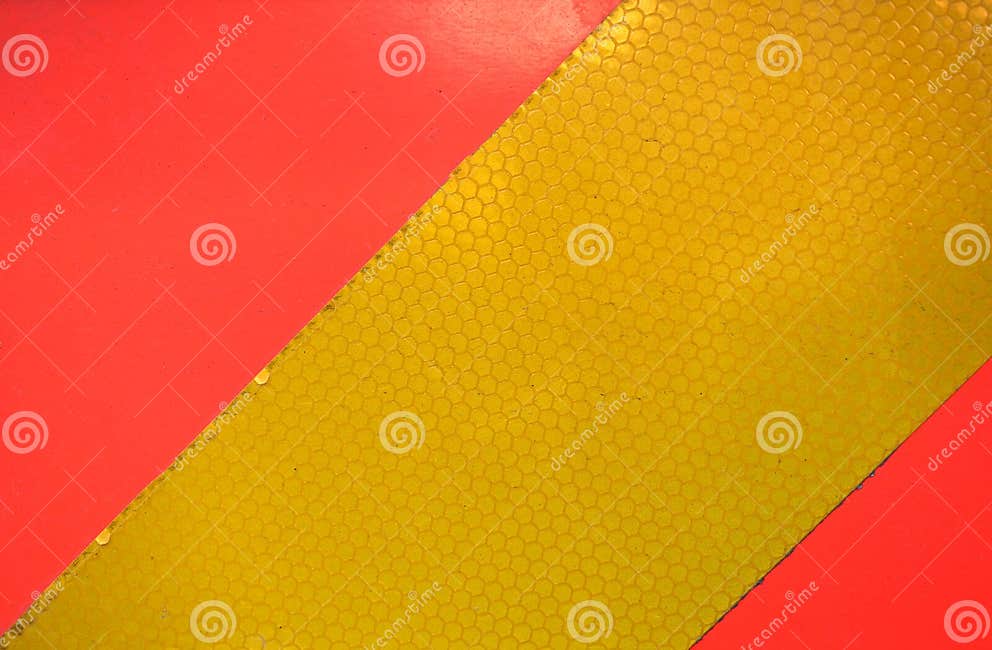 Orange and Yellow Reflective Panel Stock Image - Image of fluorescent ...