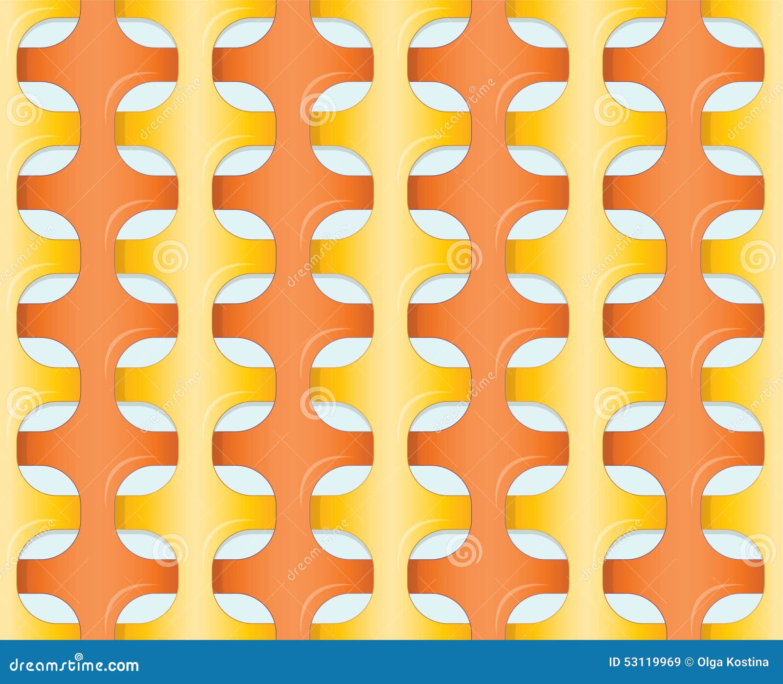 Orange - Yellow Seamless Pattern. Stock Vector - Illustration of fabric ...