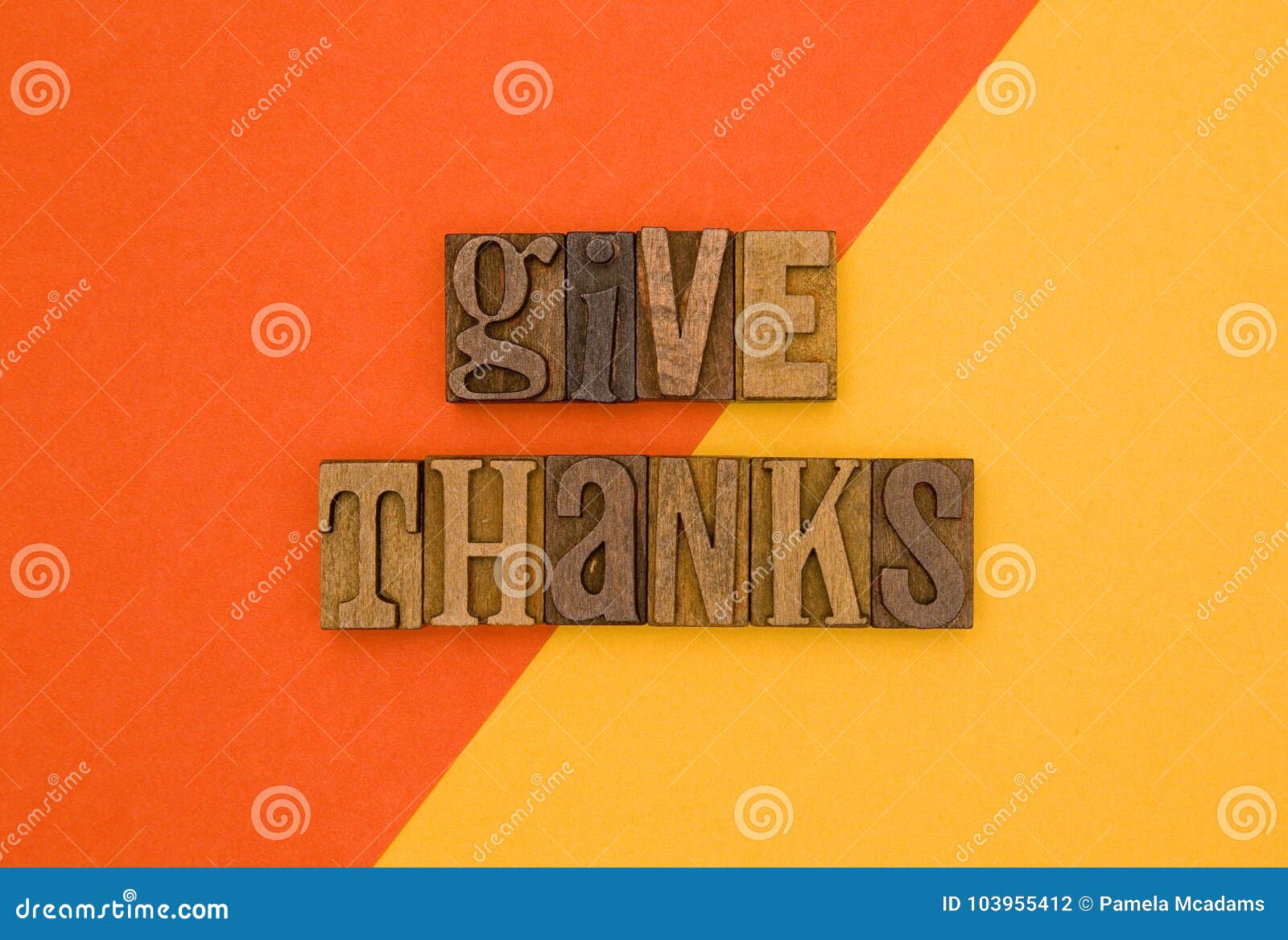 Orange and Yellow Simple Background with Thanksgiving Type Stock Photo ...
